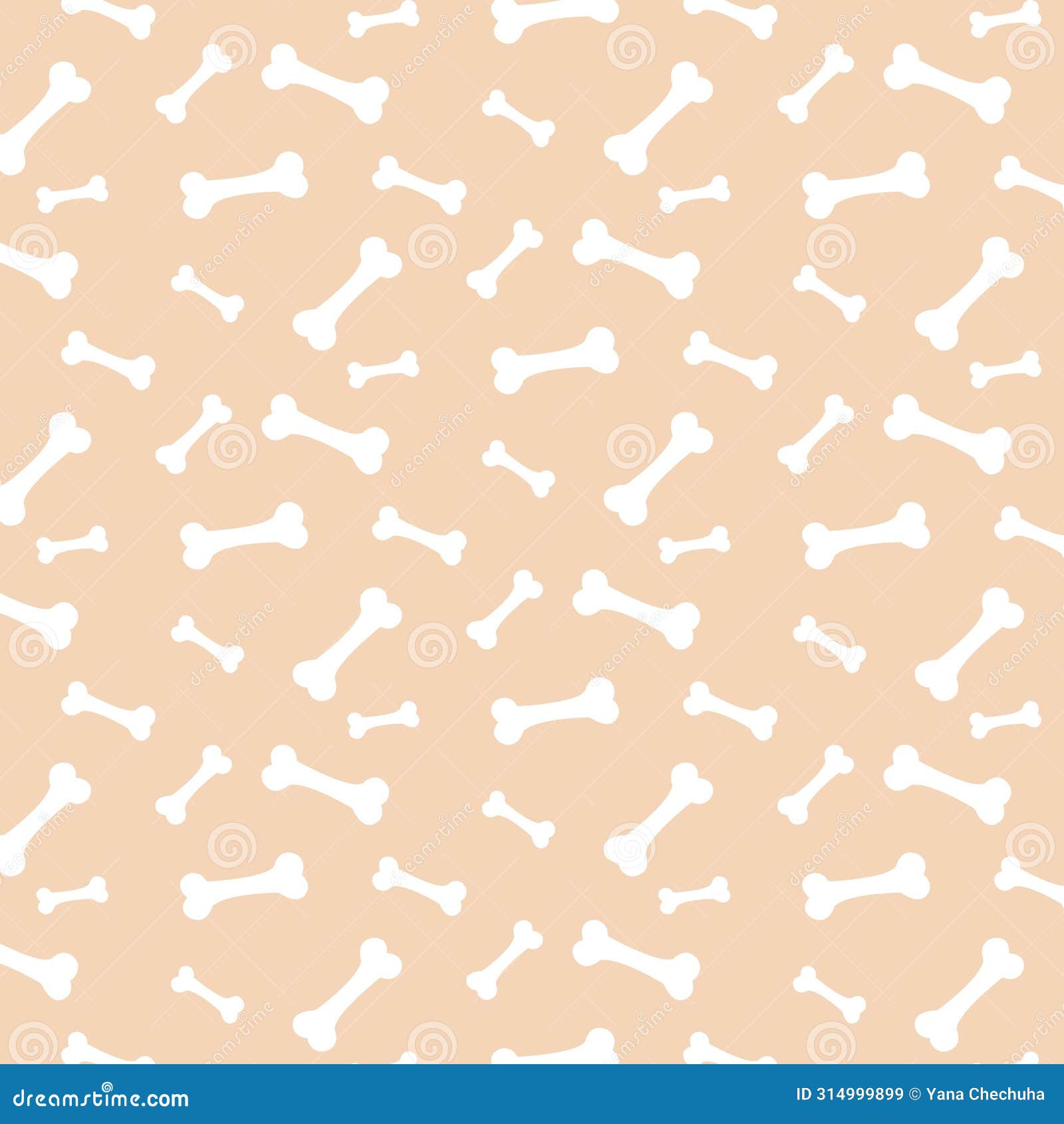 Dog Bone Icon Seamless Pattern.Design for Print, Wedding, Backdrop ...