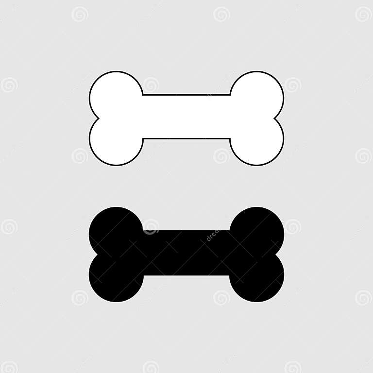 Dog bone icon stock vector. Illustration of vector, shape - 120935201