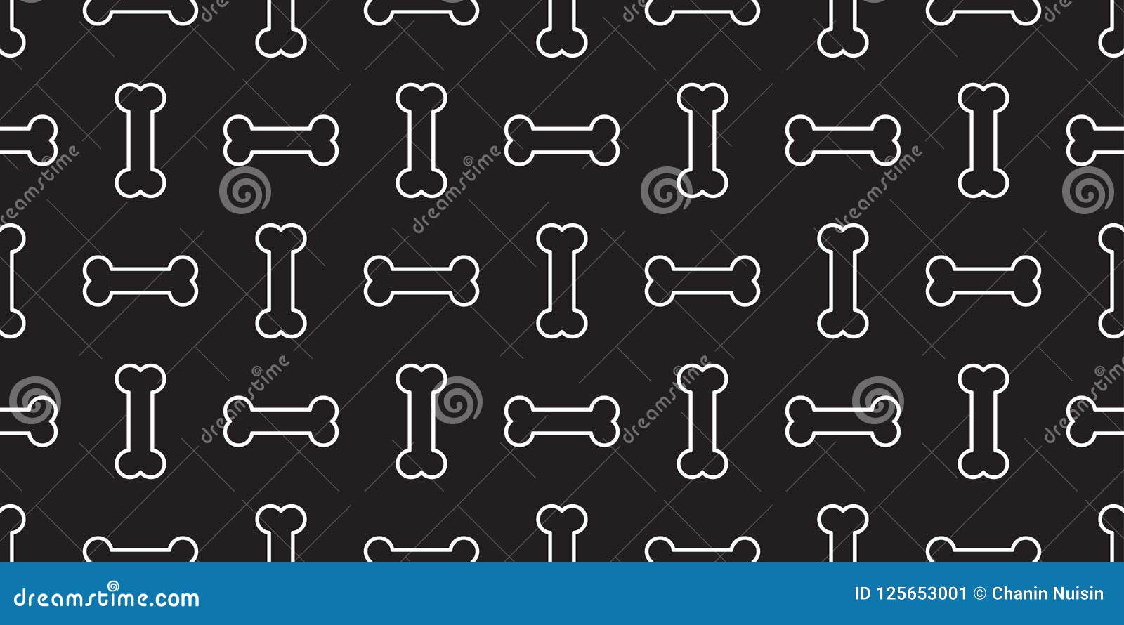 Dog Bone Seamless Pattern Vector Bone Isolated Wallpaper Background ...