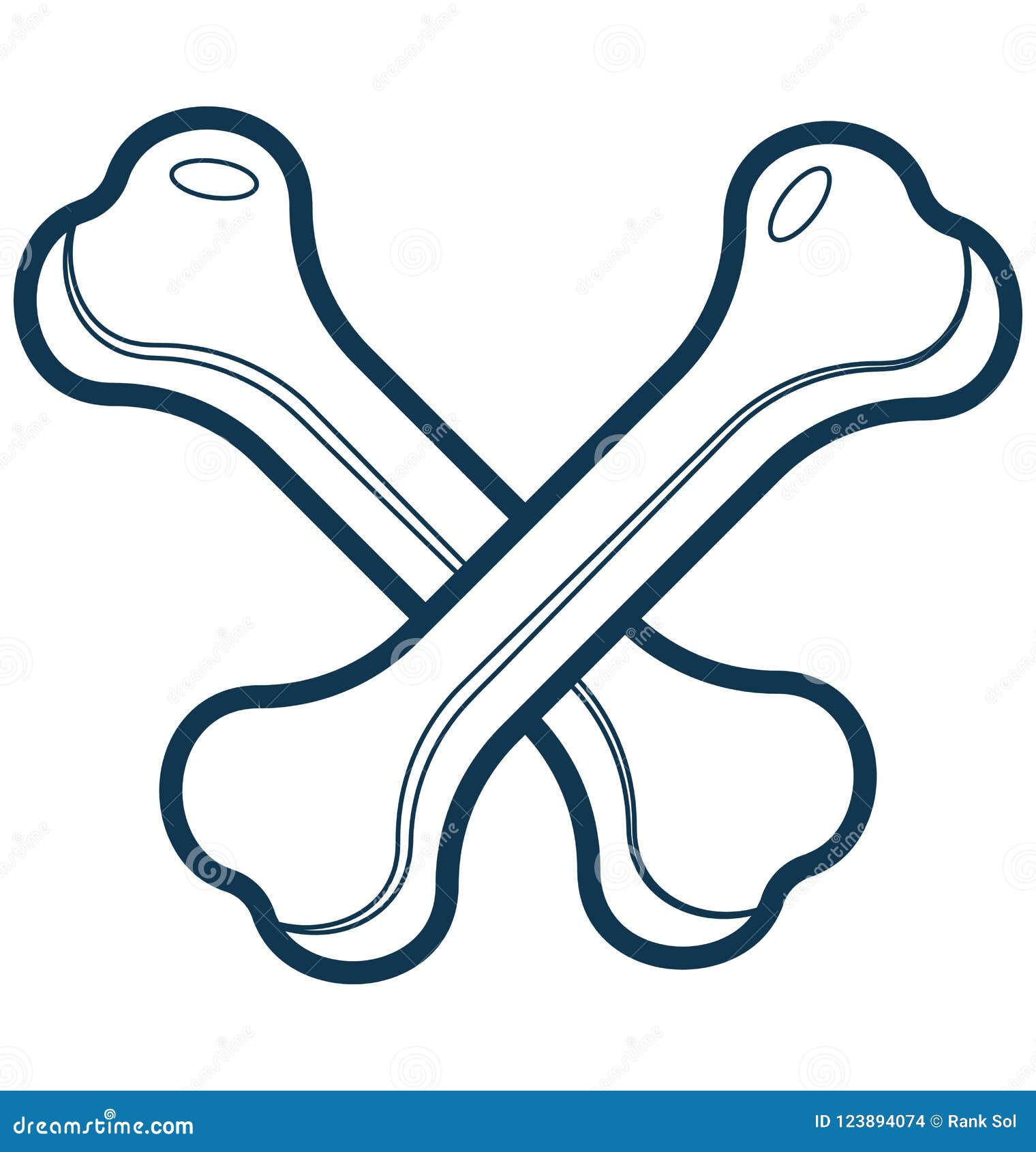 Dog Bone Vector Icon Customized and Editable Stock Vector ...