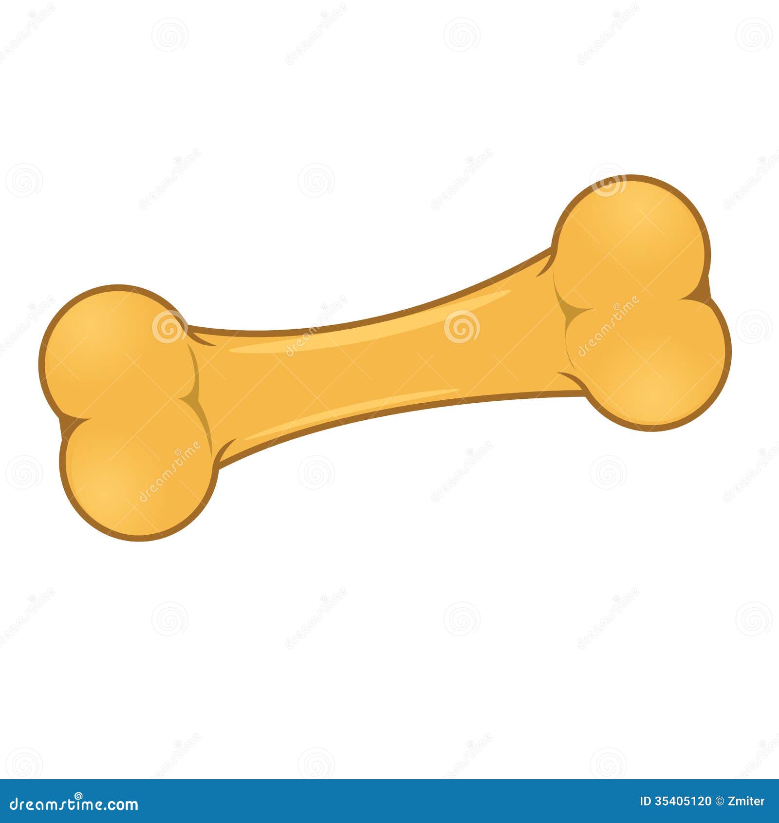 Dog Bone. Vector Illustration Stock Vector - Illustration of crunchy ...