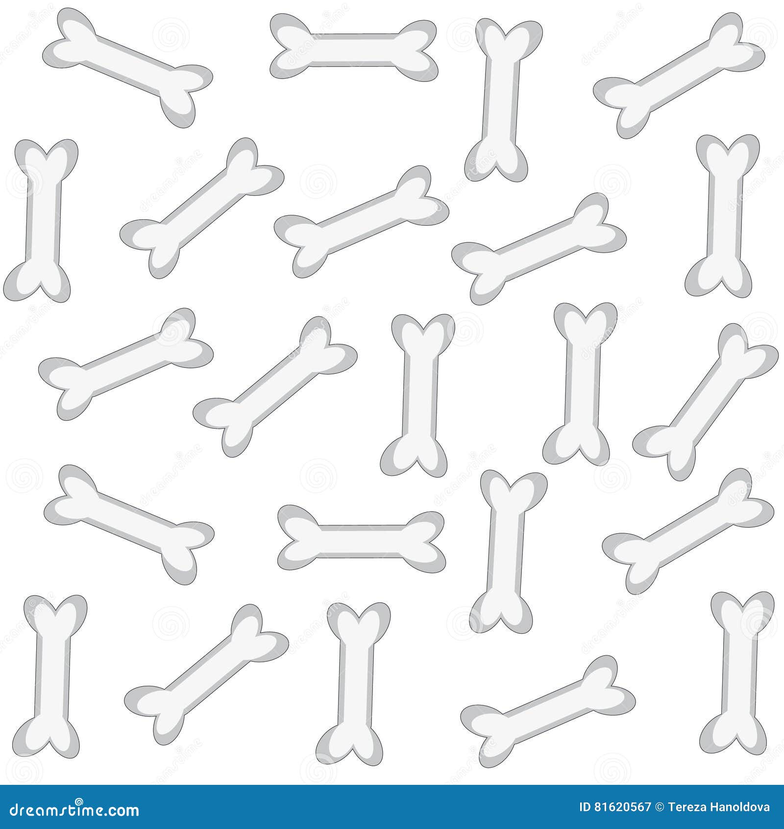 Dog Bone on White Background. Stock Vector - Illustration of diet ...