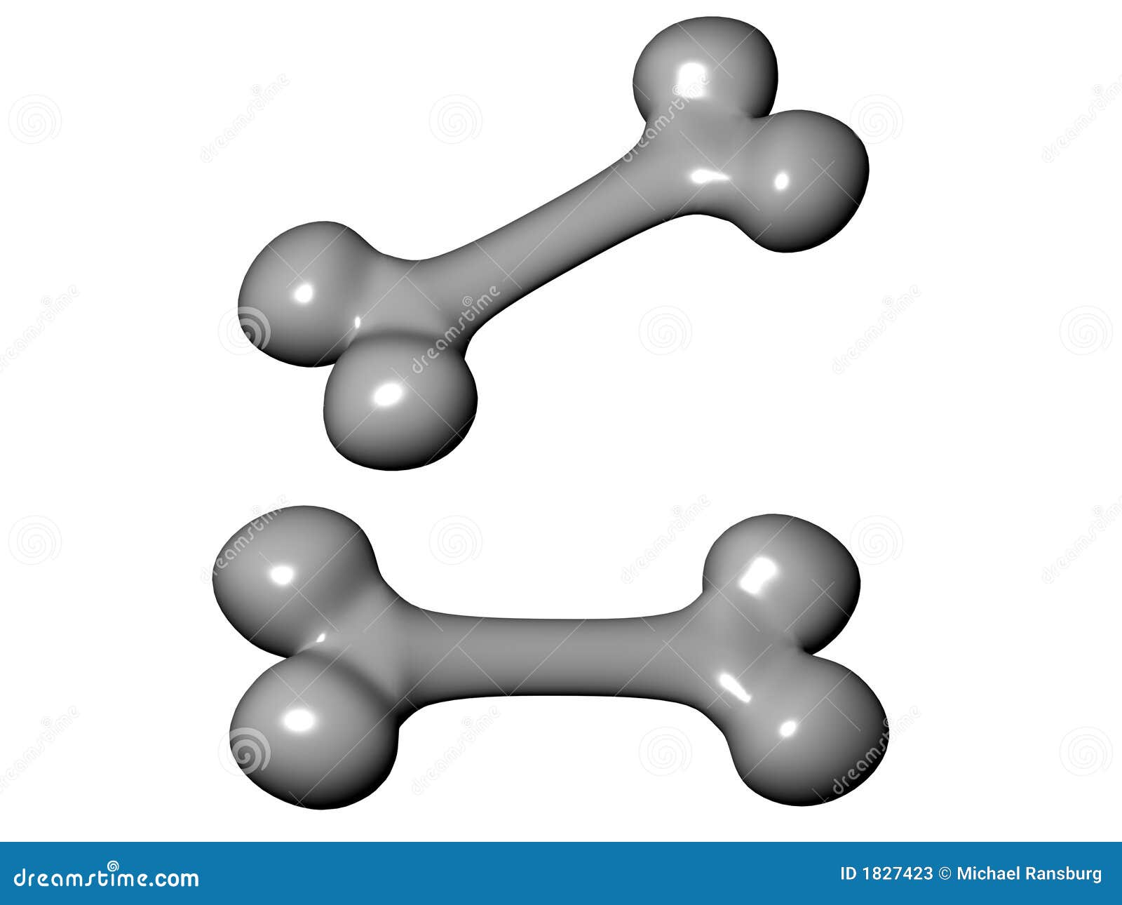 Dog bones stock illustration. Illustration of puppy, food - 1827423