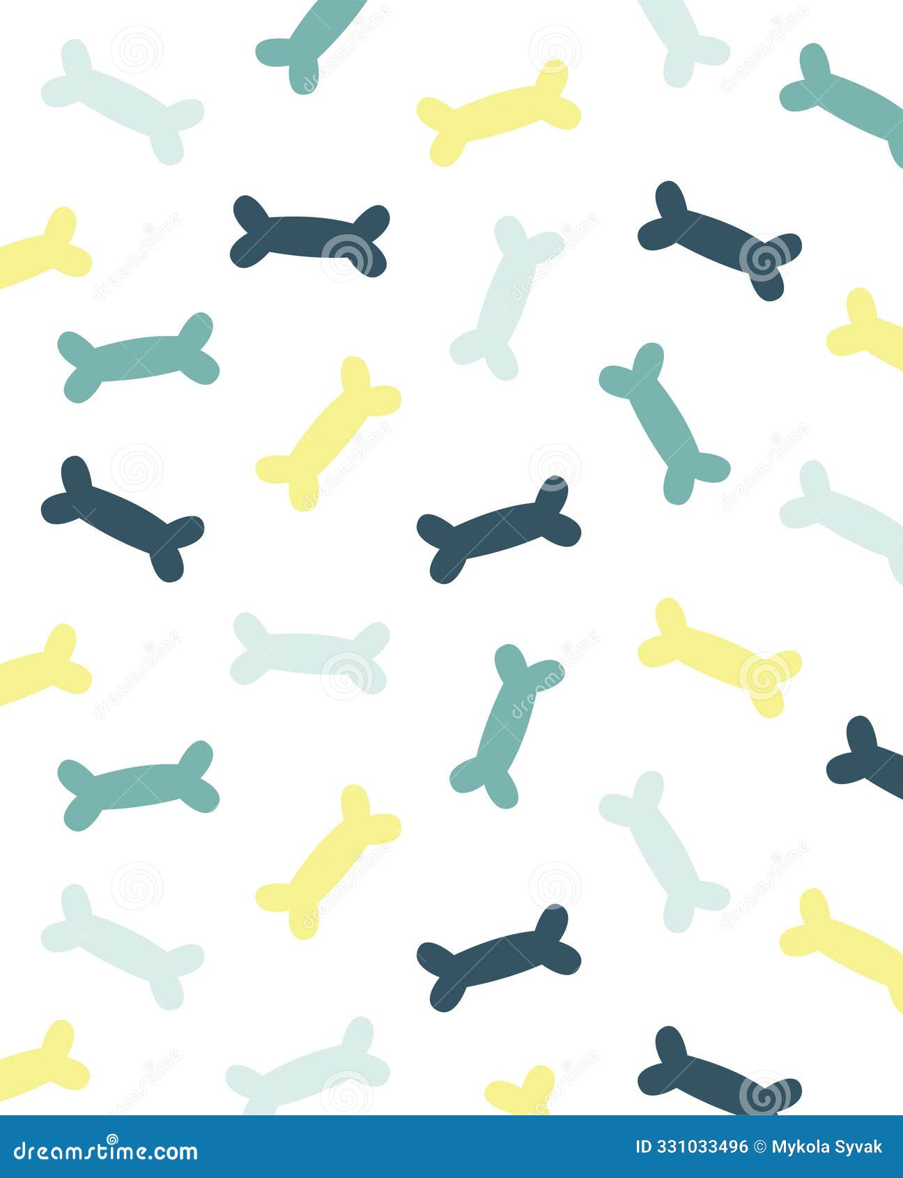 Dog Bones Pattern stock illustration. Illustration of animal - 331033496