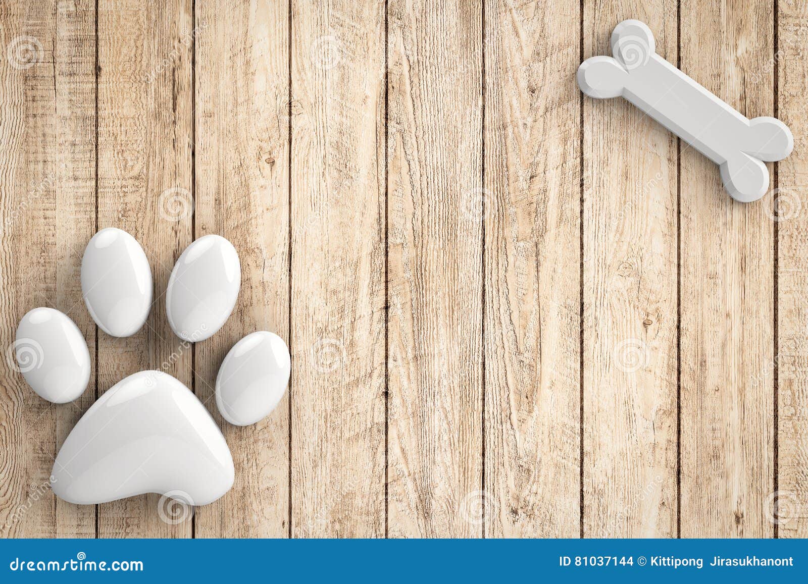 Dog Bones on Wooden Background Stock Photo - Image of print, background ...