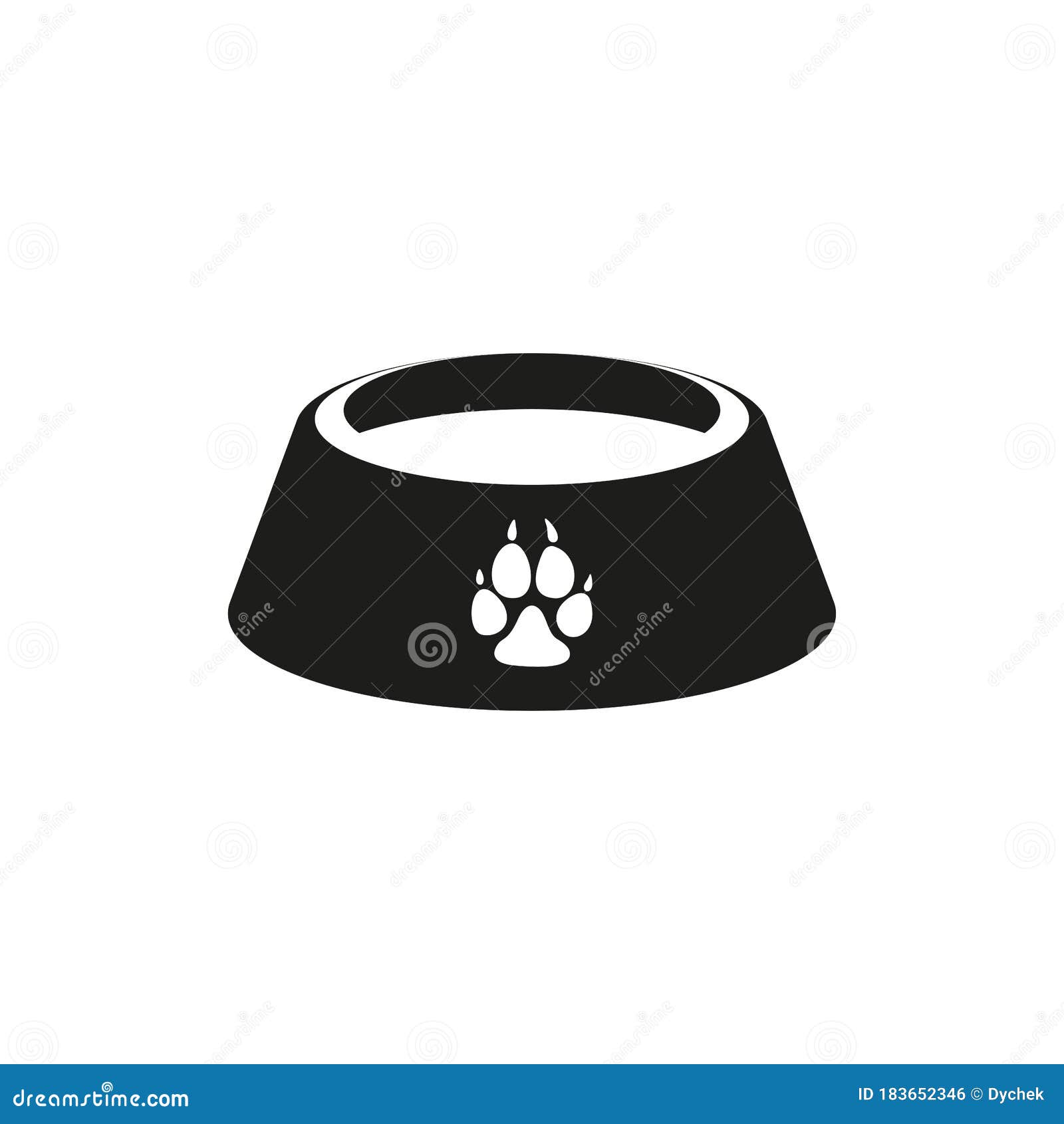 Dog Bowl Icon. Simple Vector Illustration Stock Vector - Illustration ...