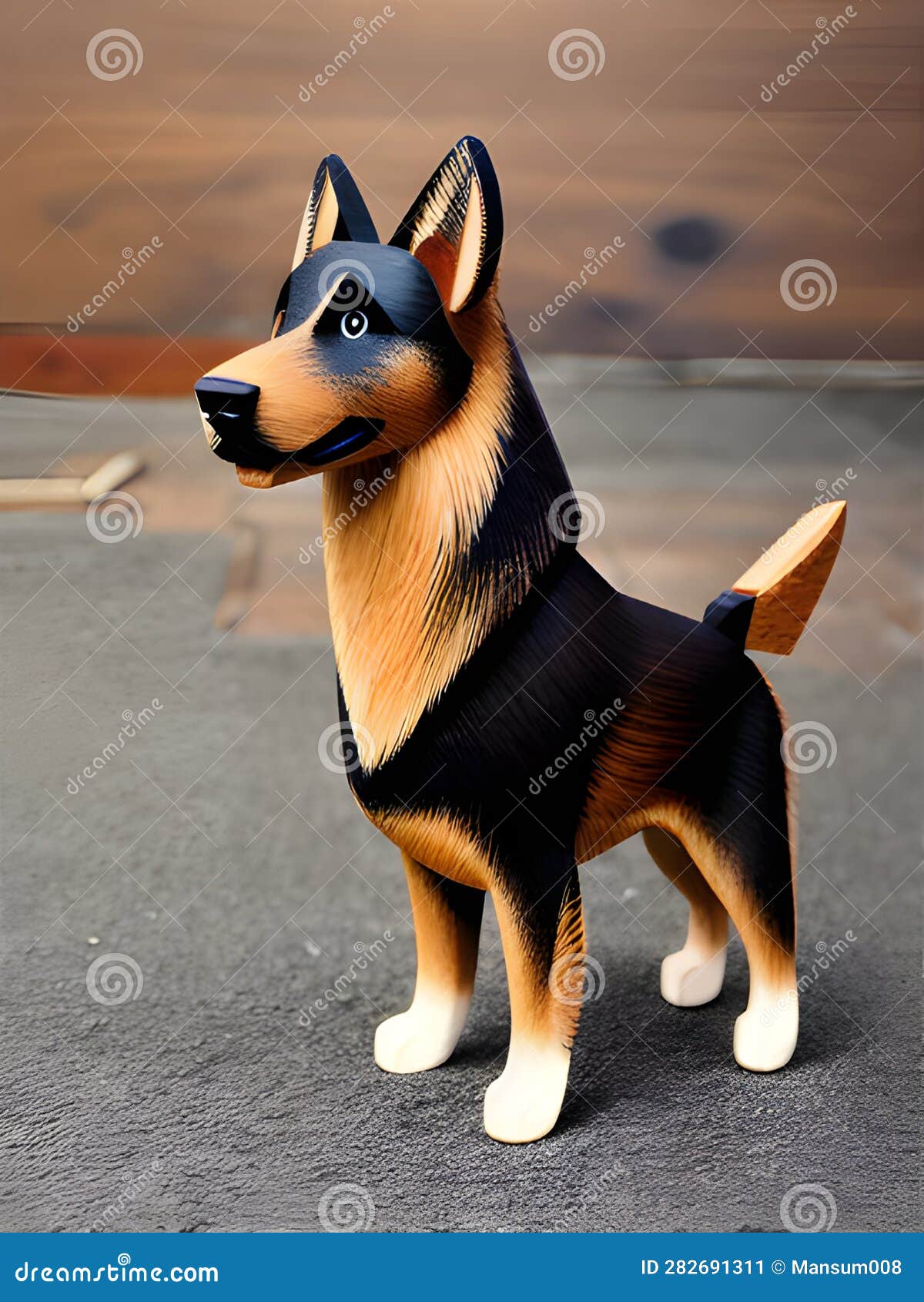 Dog of Breed Siberian Husky Statue. 3d Rendering, AI Generated Stock ...