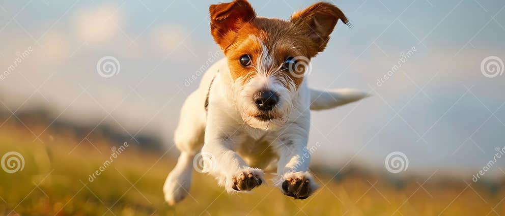 A dog that can fly stock illustration. Illustration of boundless ...