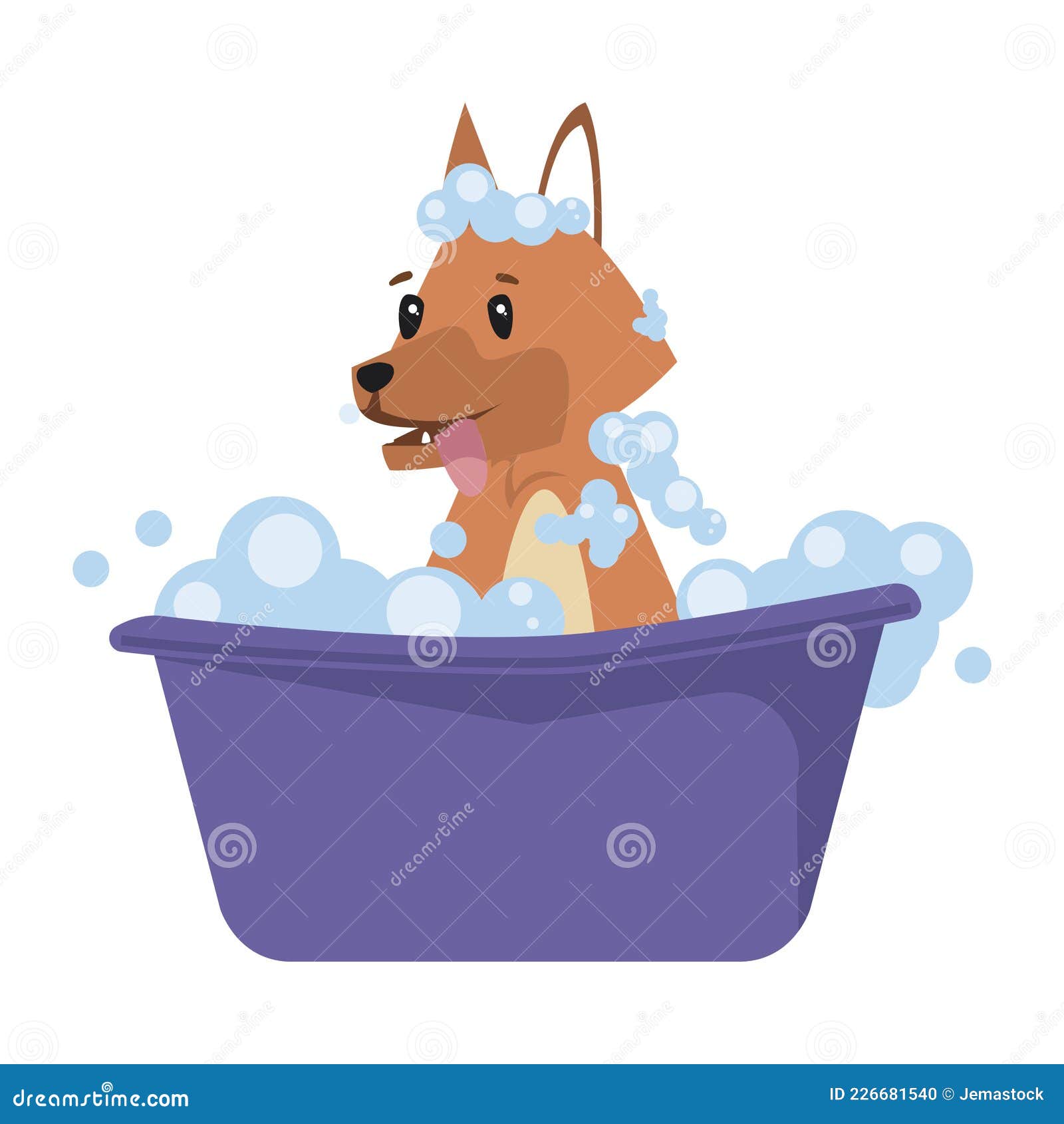 Cartoon Sun Bathing In Sea | CartoonDealer.com #9708333