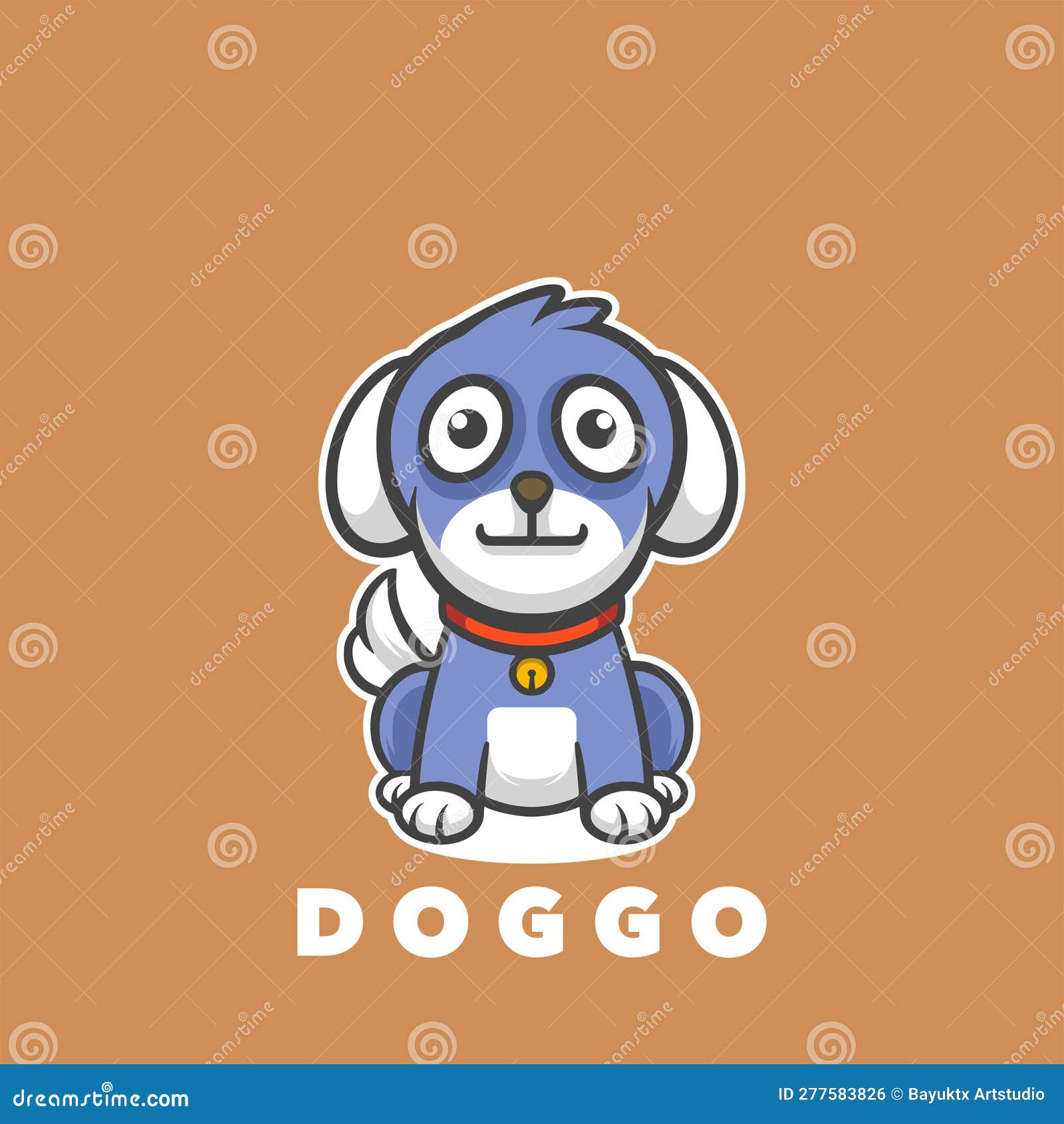 Dog cartoon logo stock vector. Illustration of cartoon - 277583826