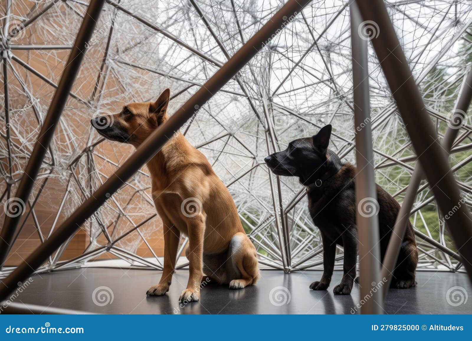 Dog and Cat Architects Working on Complex, Interwoven Structure of ...