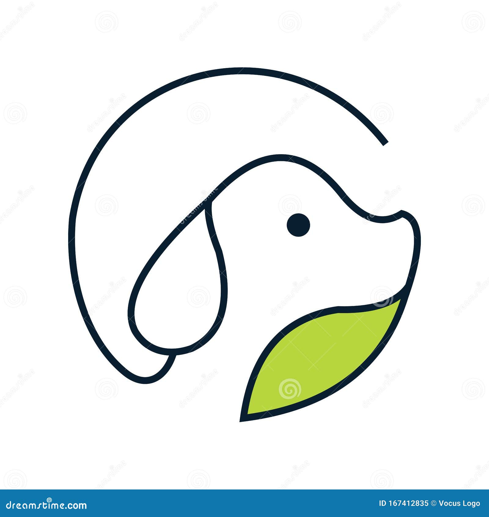 Dog Character Logo Template Stock Illustration - Illustration of funny ...