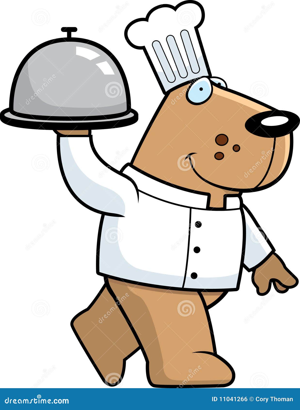 Dog Chef stock vector. Illustration of happy, chef, food - 11041266