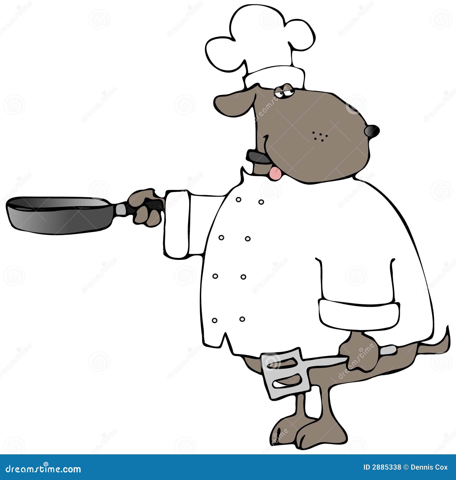 Dog Chef stock illustration. Illustration of spatula, canine - 2885338