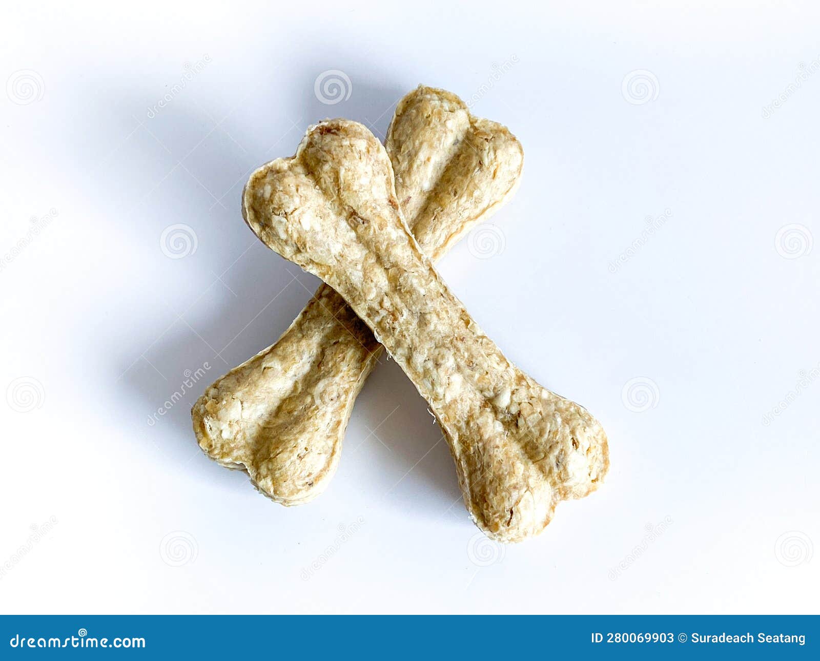 Dog Chew Bone Stick on the White Stock Image - Image of dental, chewing ...