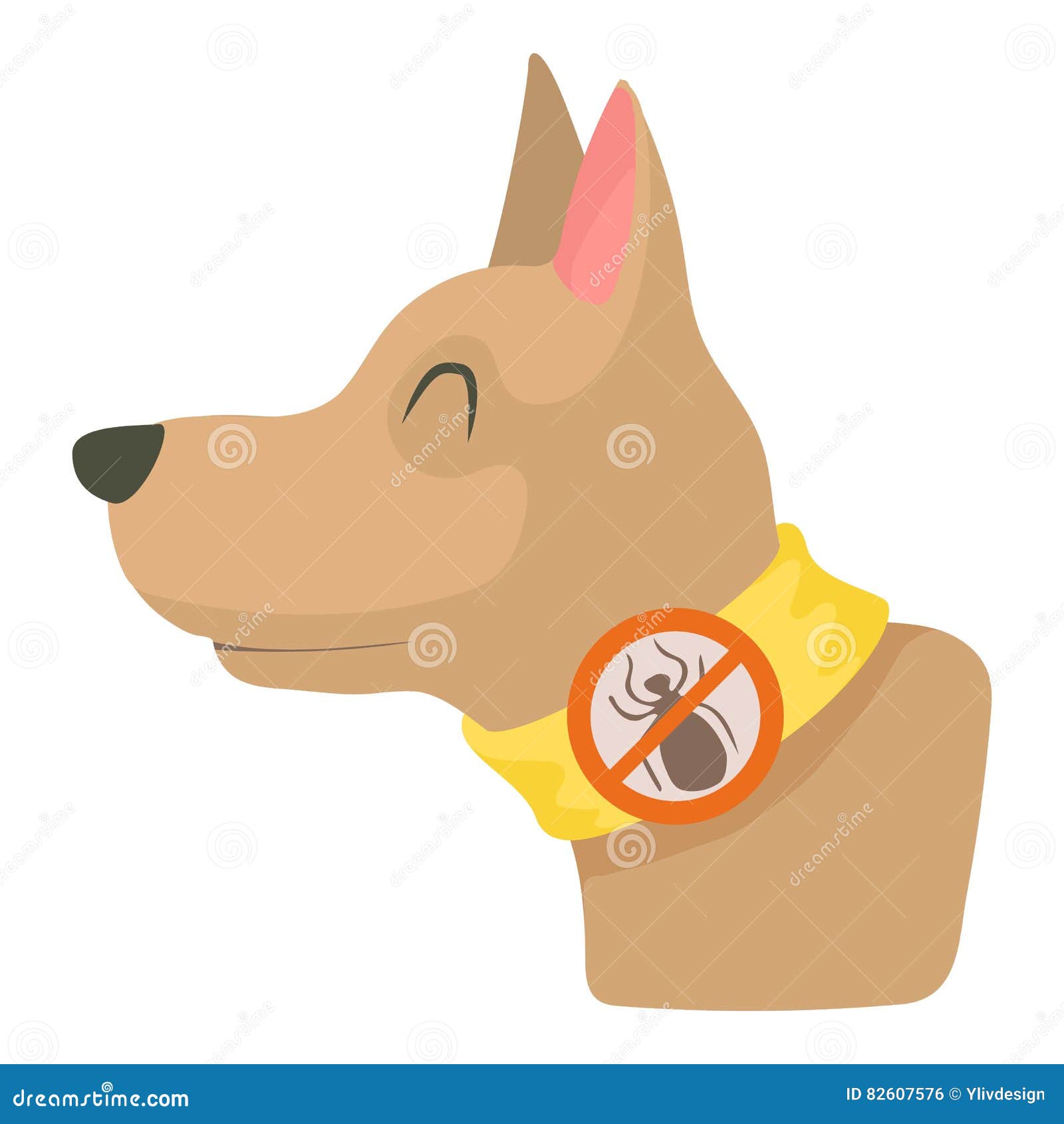 Dog Collar Icon, Cartoon Style Stock Vector - Illustration of ...