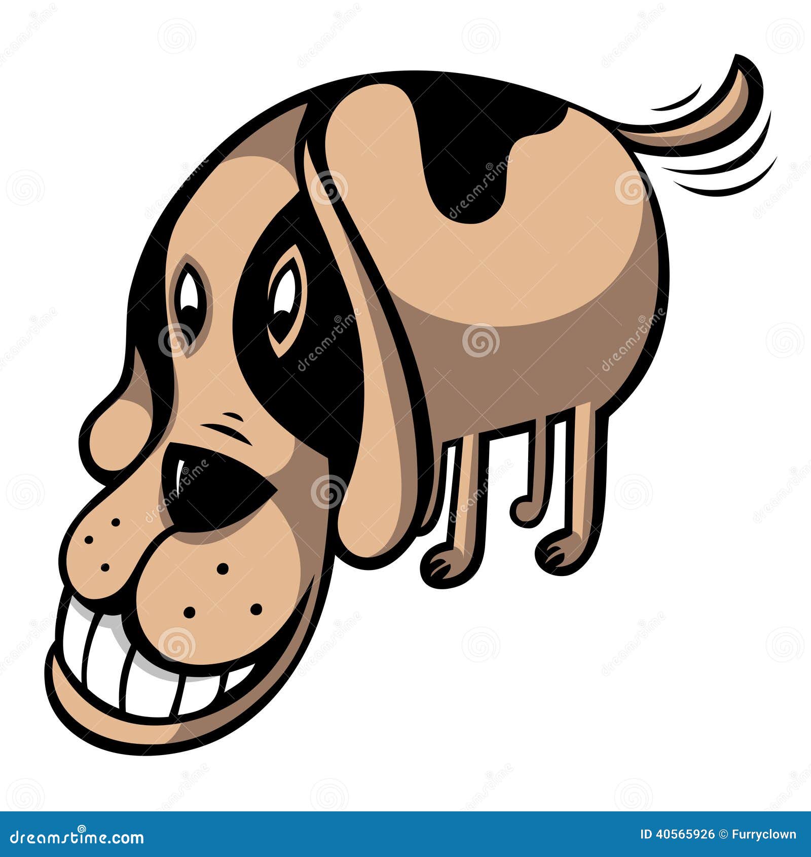 Dog stock illustration. Illustration of drawing, cheerful - 40565926