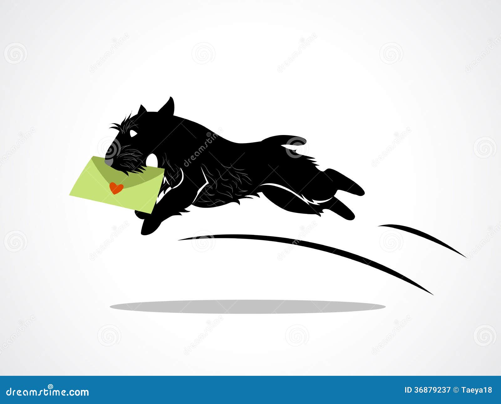 Dog delivery stock illustration. Illustration of drawing - 36879237