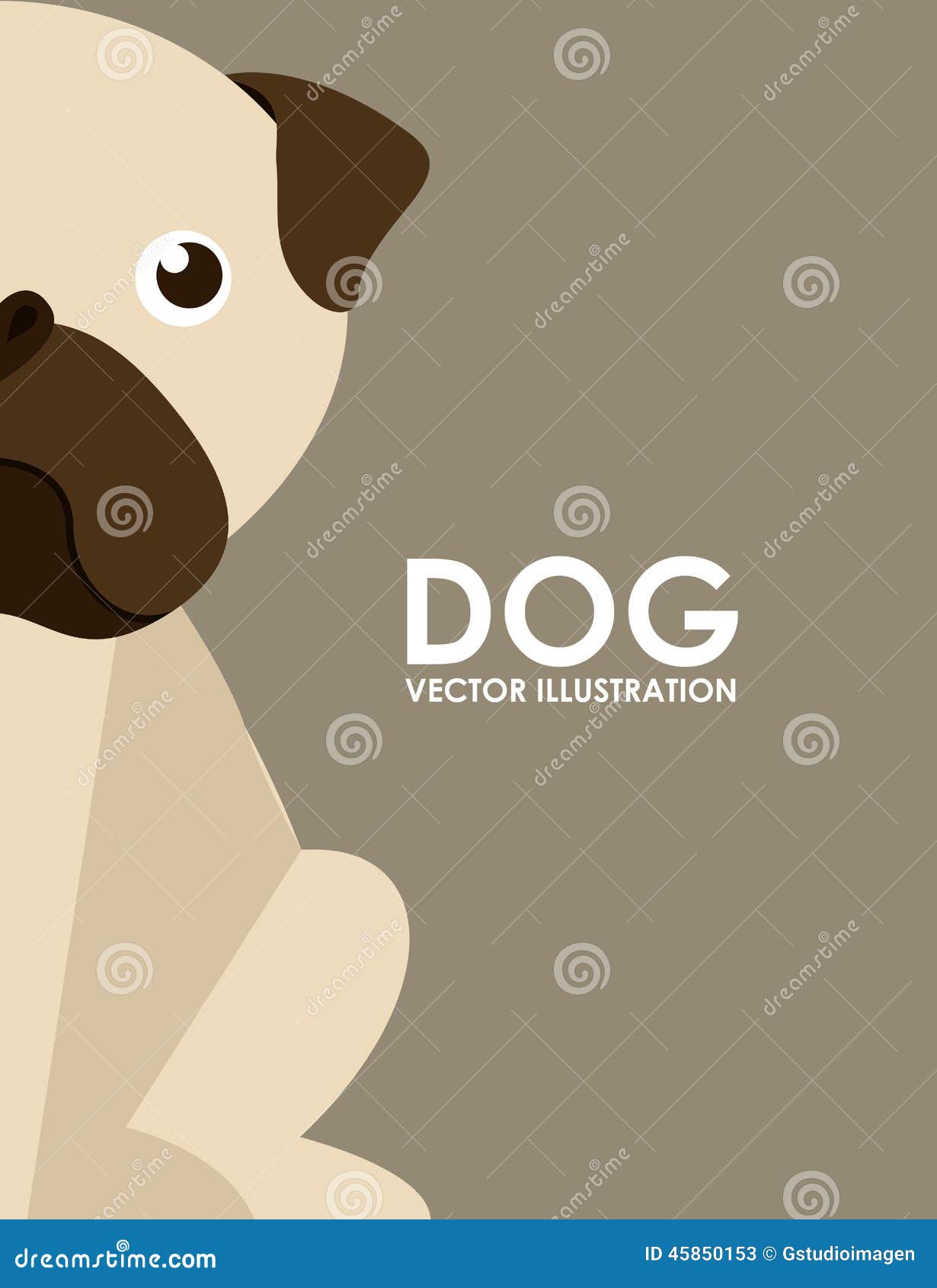 Dog design stock vector. Illustration of puppy, background - 45850153