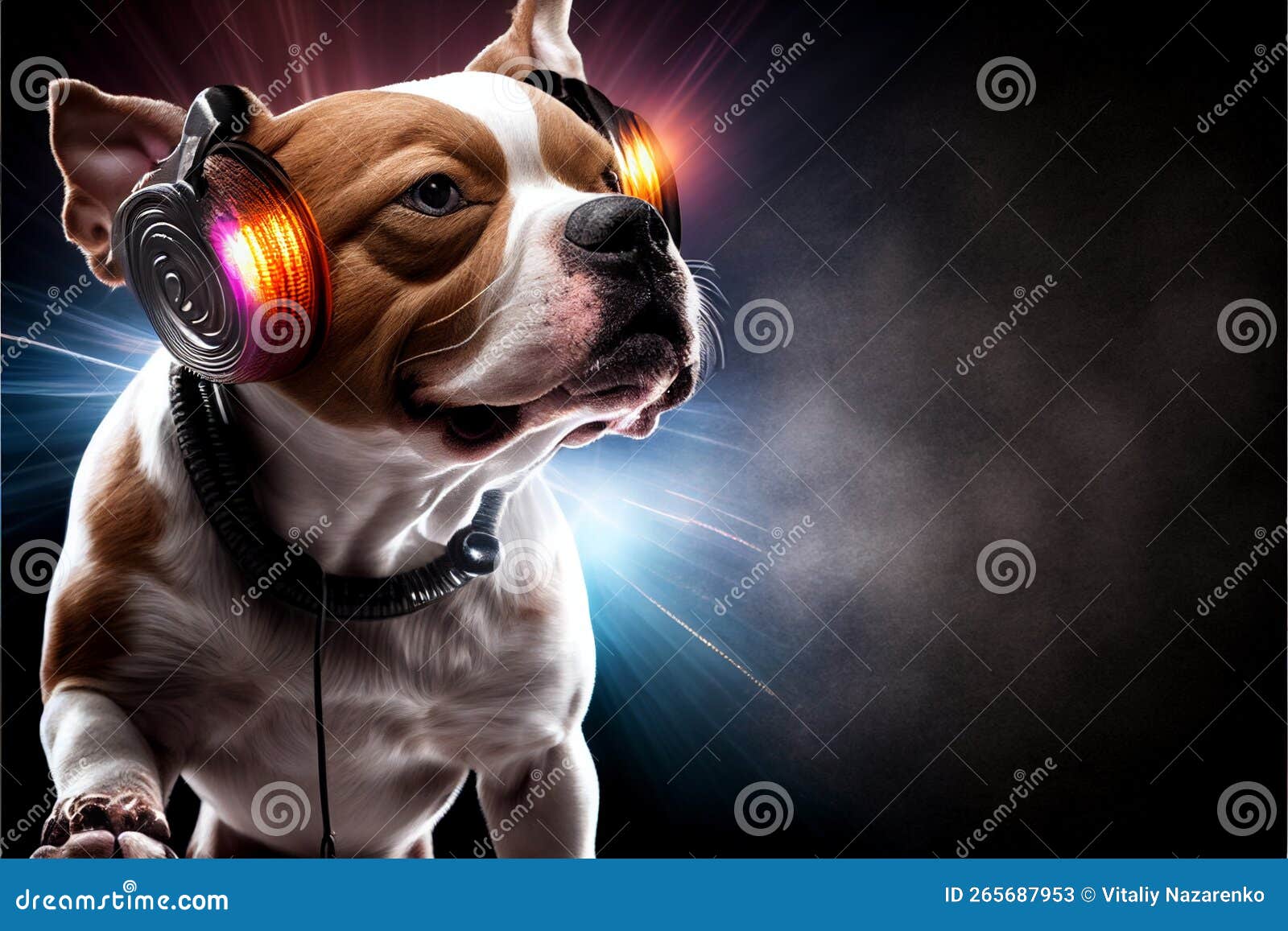 Dog DJ in a Nightclub. AI Generated Stock Illustration - Illustration ...