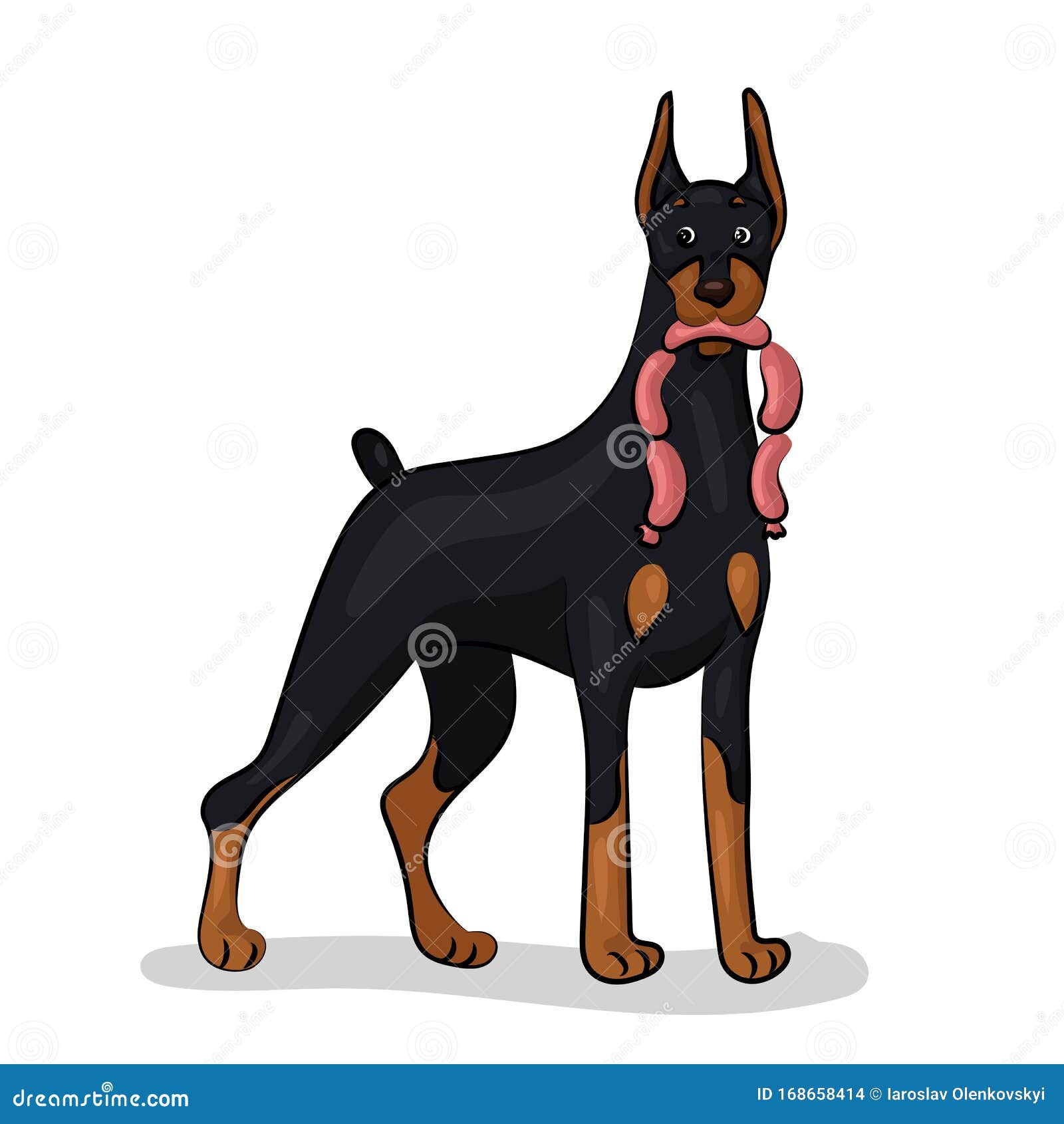 Doberman Cartoons, Illustrations & Vector Stock Images - 3825 Pictures ...