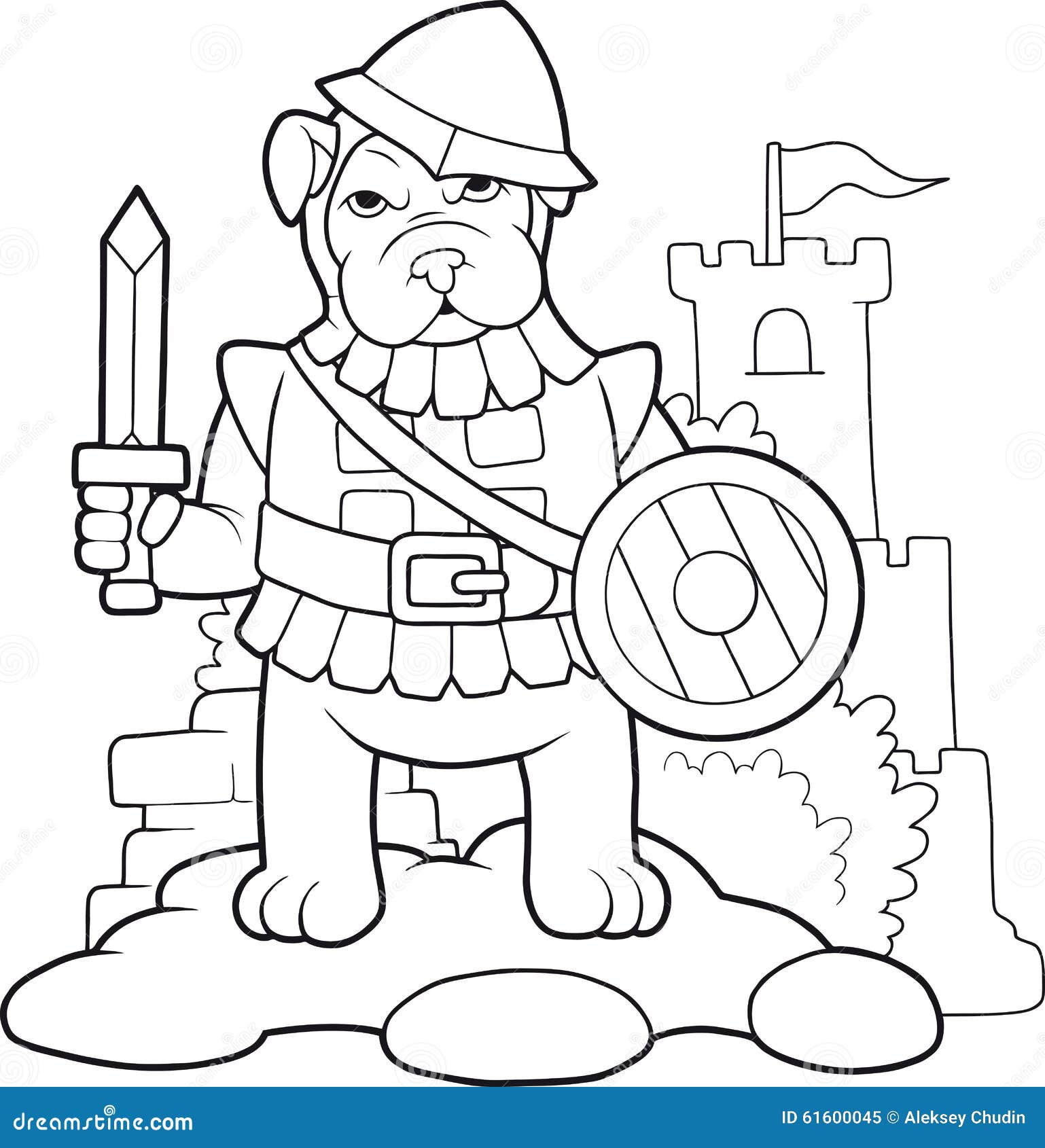 Boy Dressed As Knight Royalty-Free Cartoon | CartoonDealer.com #113897048