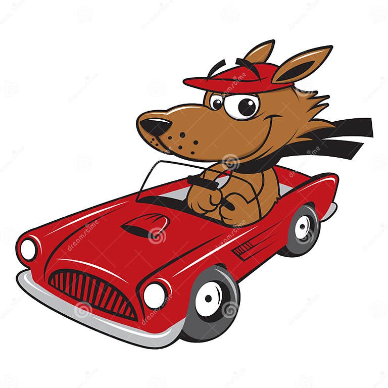 Dog driving stock vector. Illustration of travel, harmony - 16165367