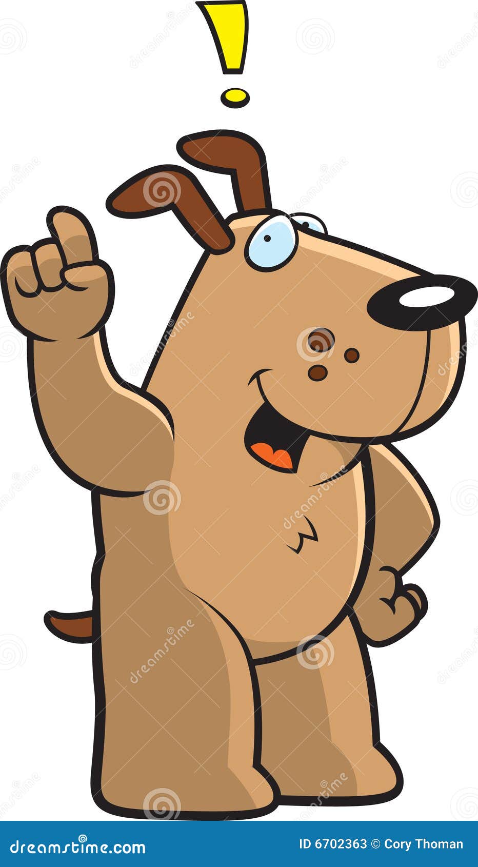 Dog Exclamation stock vector. Illustration of puppy, eureka - 6702363