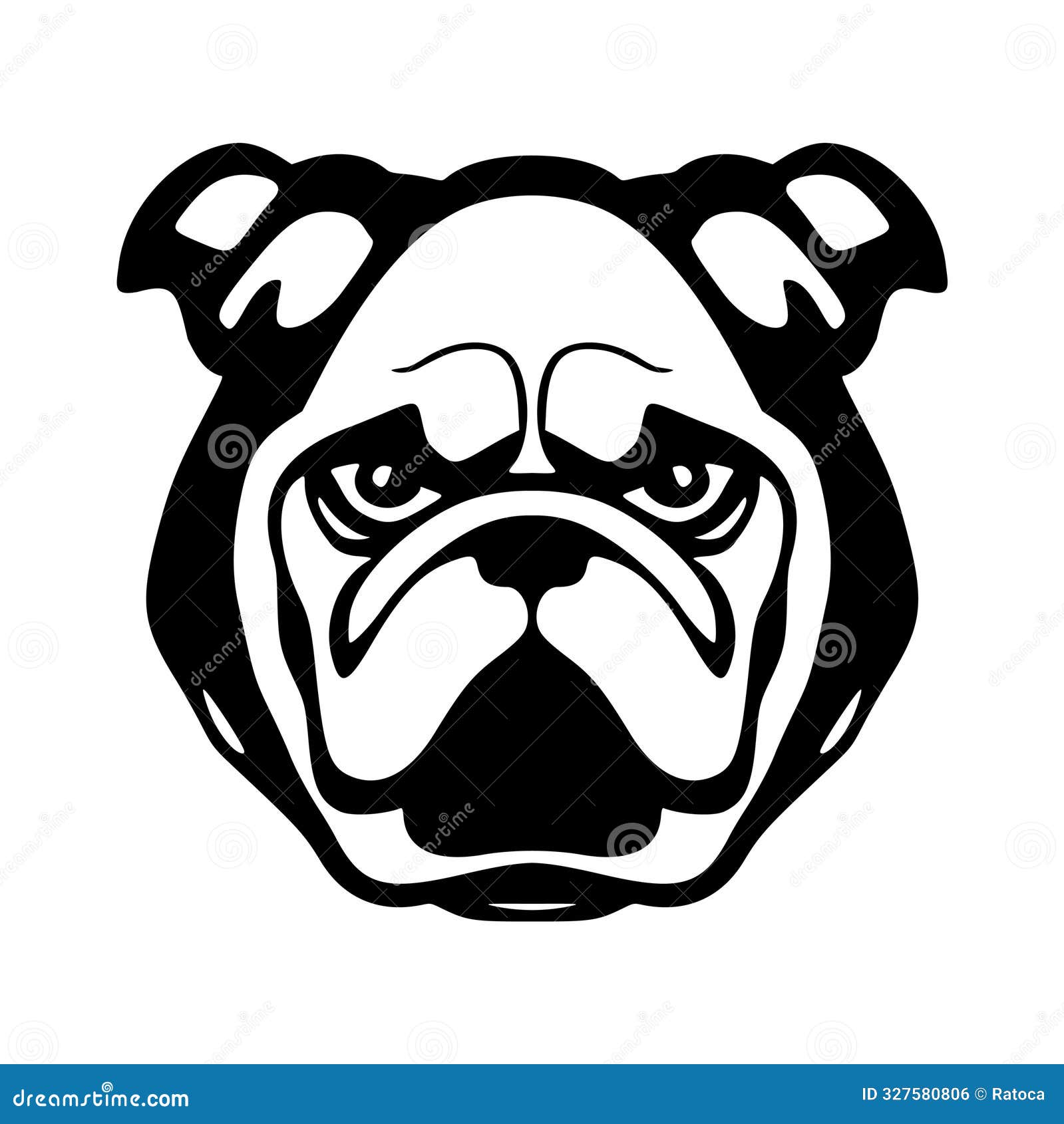 Dog face design stock vector. Illustration of retro - 327580806