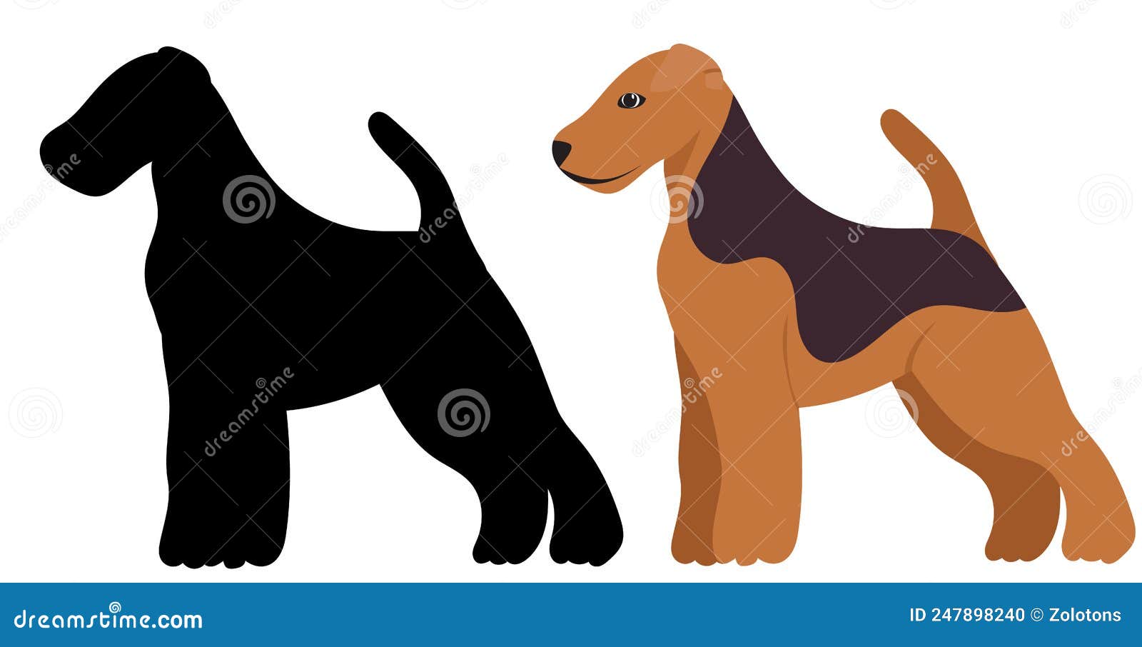 Dog Flat Design, Silhouette Stock Vector - Illustration of vector ...