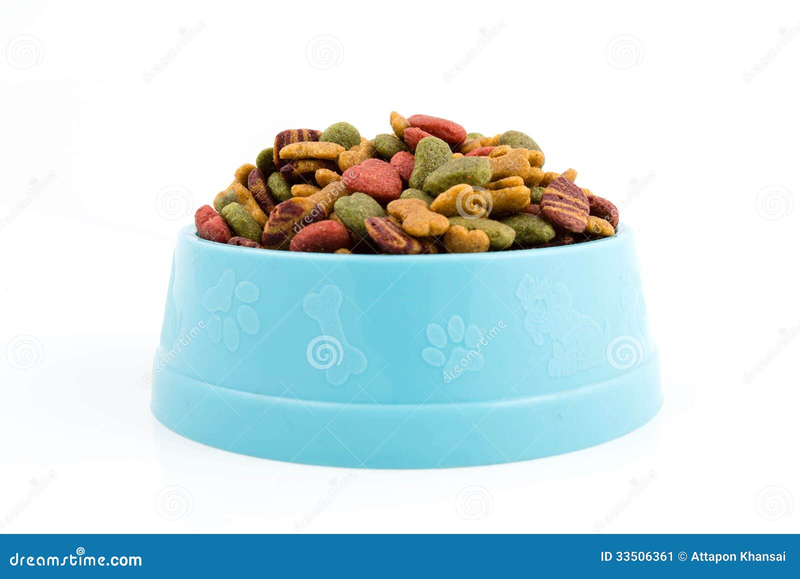 Dog food stock image. Image of colored, meal, close, color - 33506361