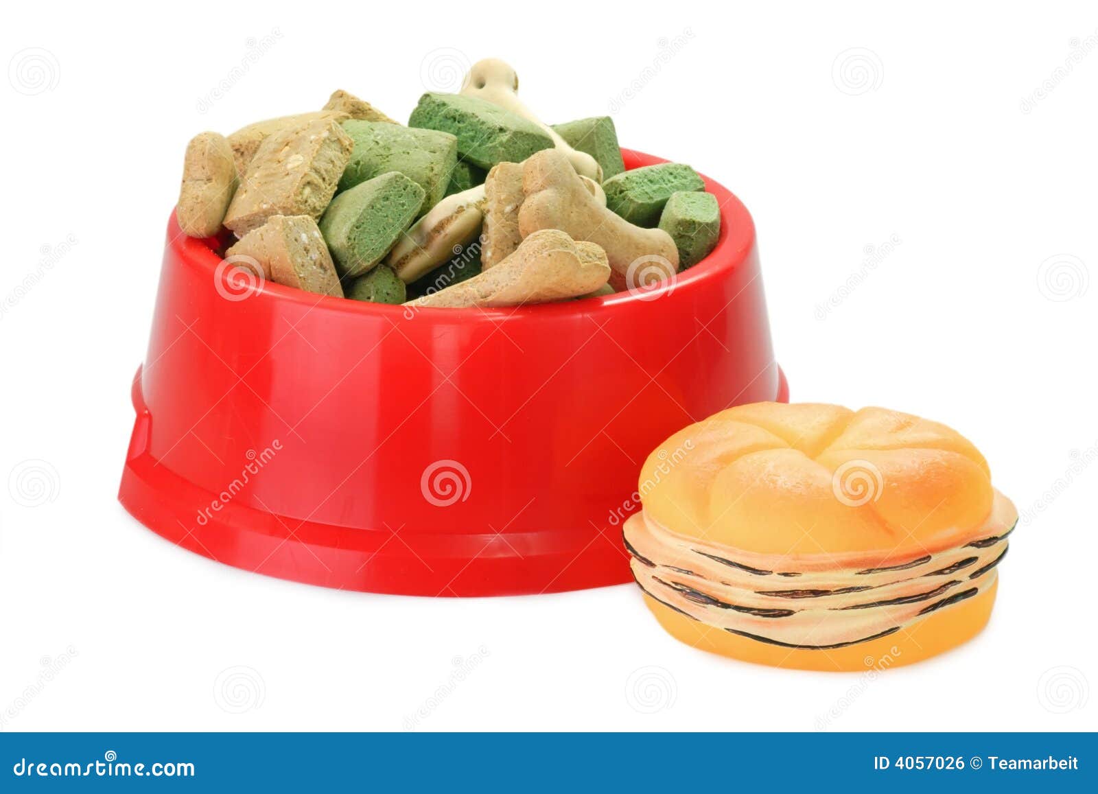 Dog Food With Pet Toy Picture. Image: 4057026