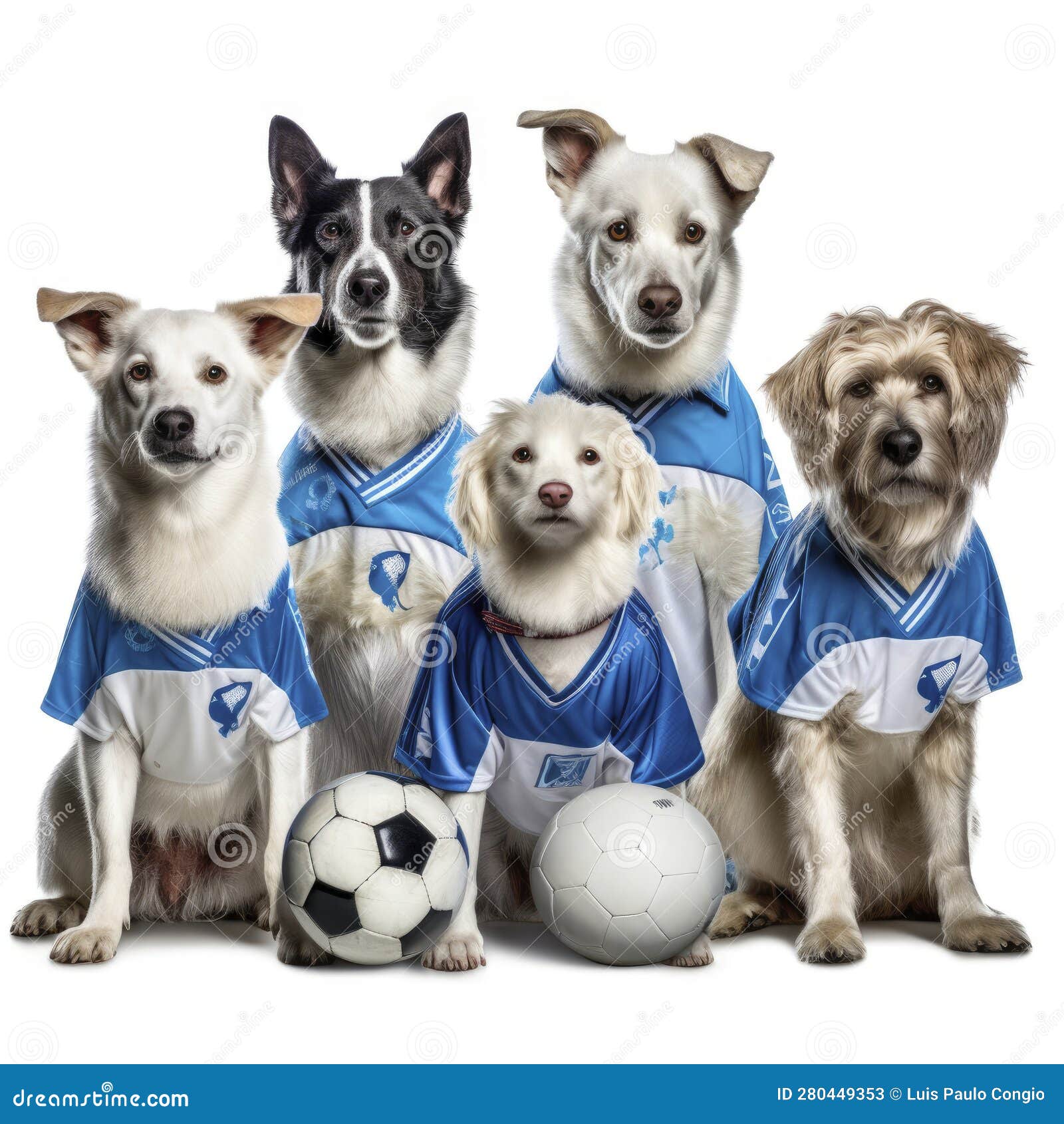 A dog football team stock image. Illustration of canine - 280449353