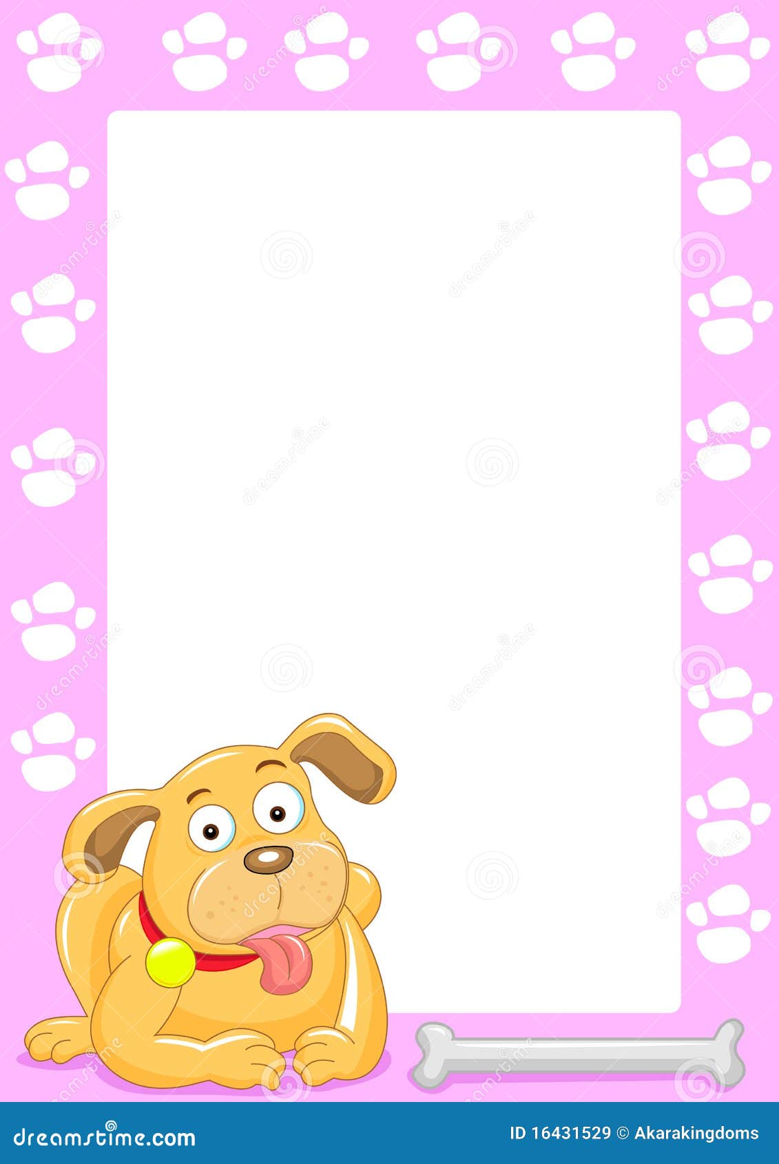 Dog frame stock vector. Illustration of character, isolated - 16431529