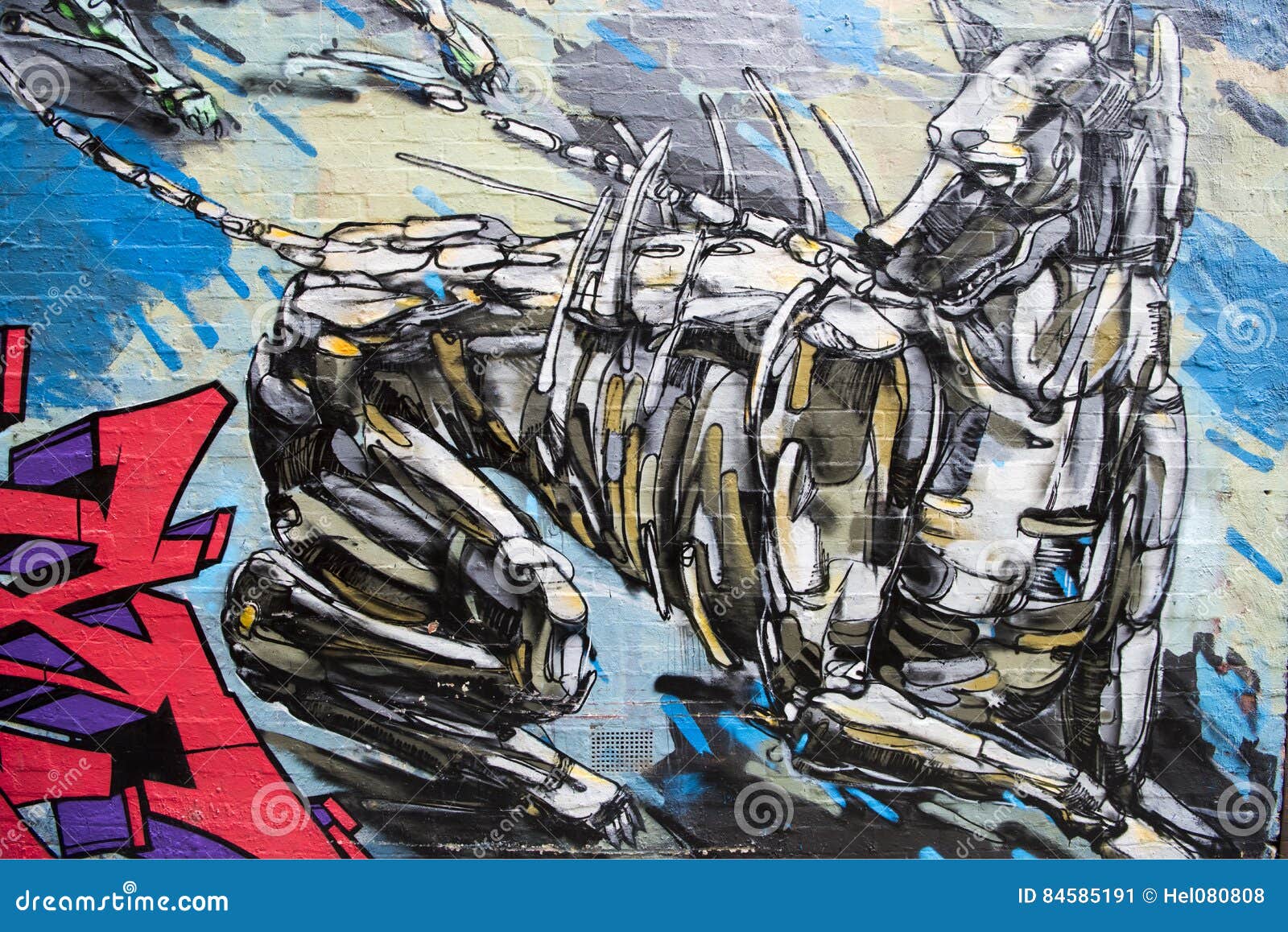 Dog Graffiti Melbourne, Australia Editorial Photo - Image of dangerous ...