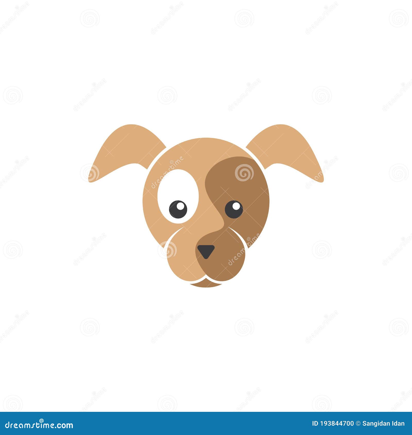 Dog Head Icon Vector Illustraation Design Stock Vector - Illustration ...