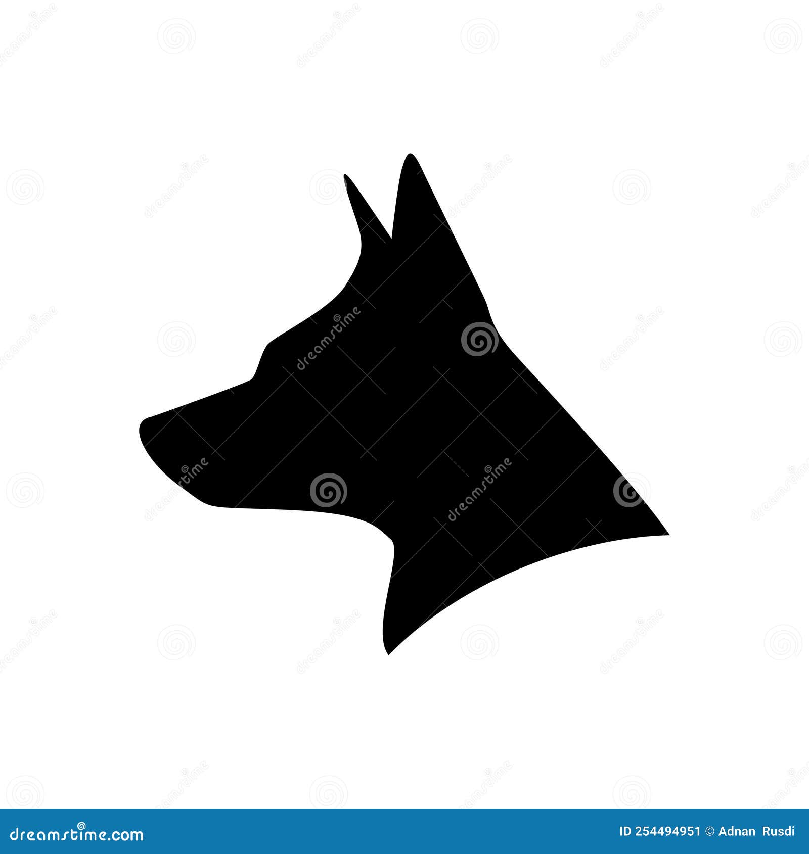 Dog Head Icon Vector Illustration Stock Vector - Illustration of ...