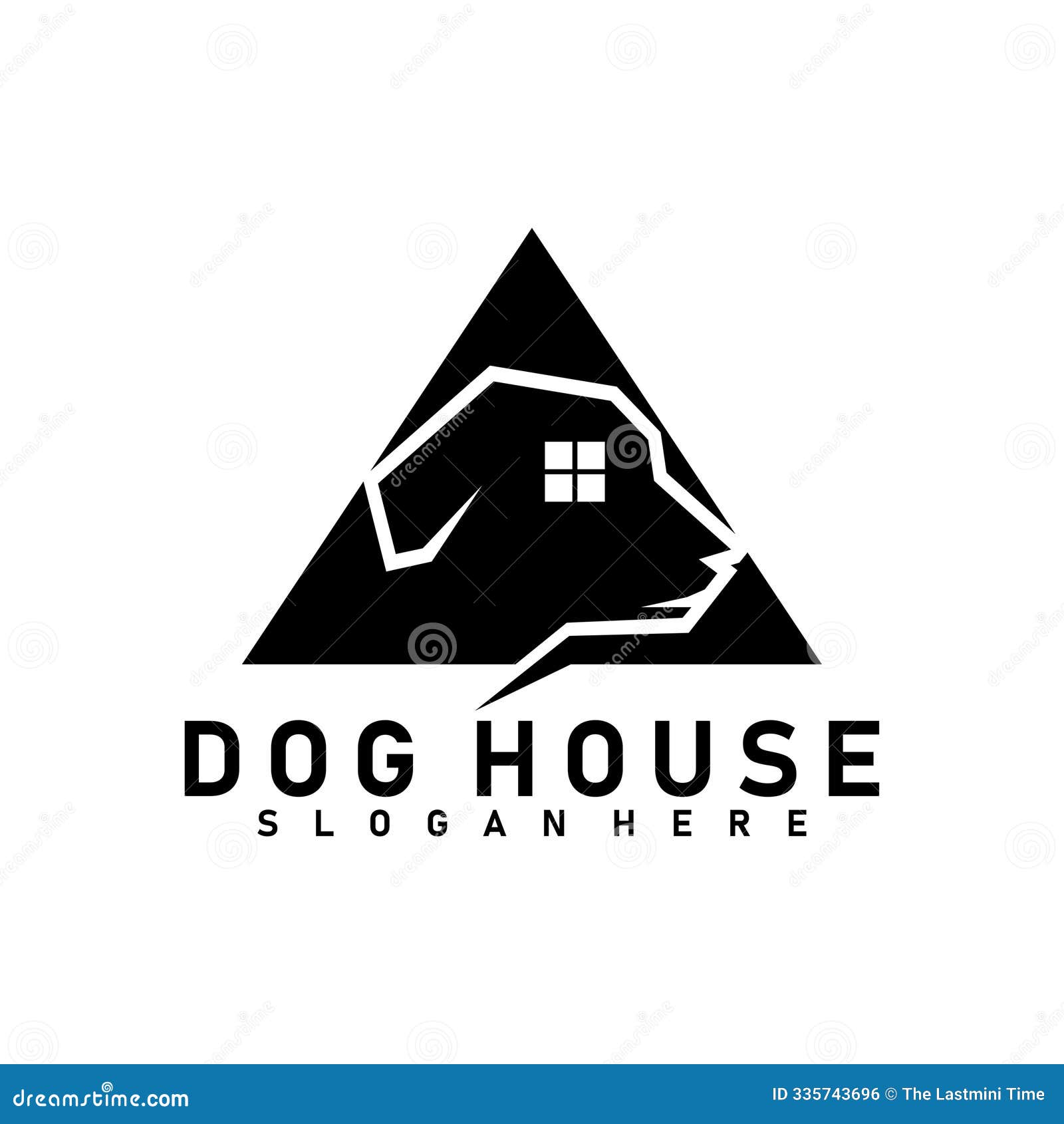 Dog House Logo Illustration Design Vector Stock Illustration ...