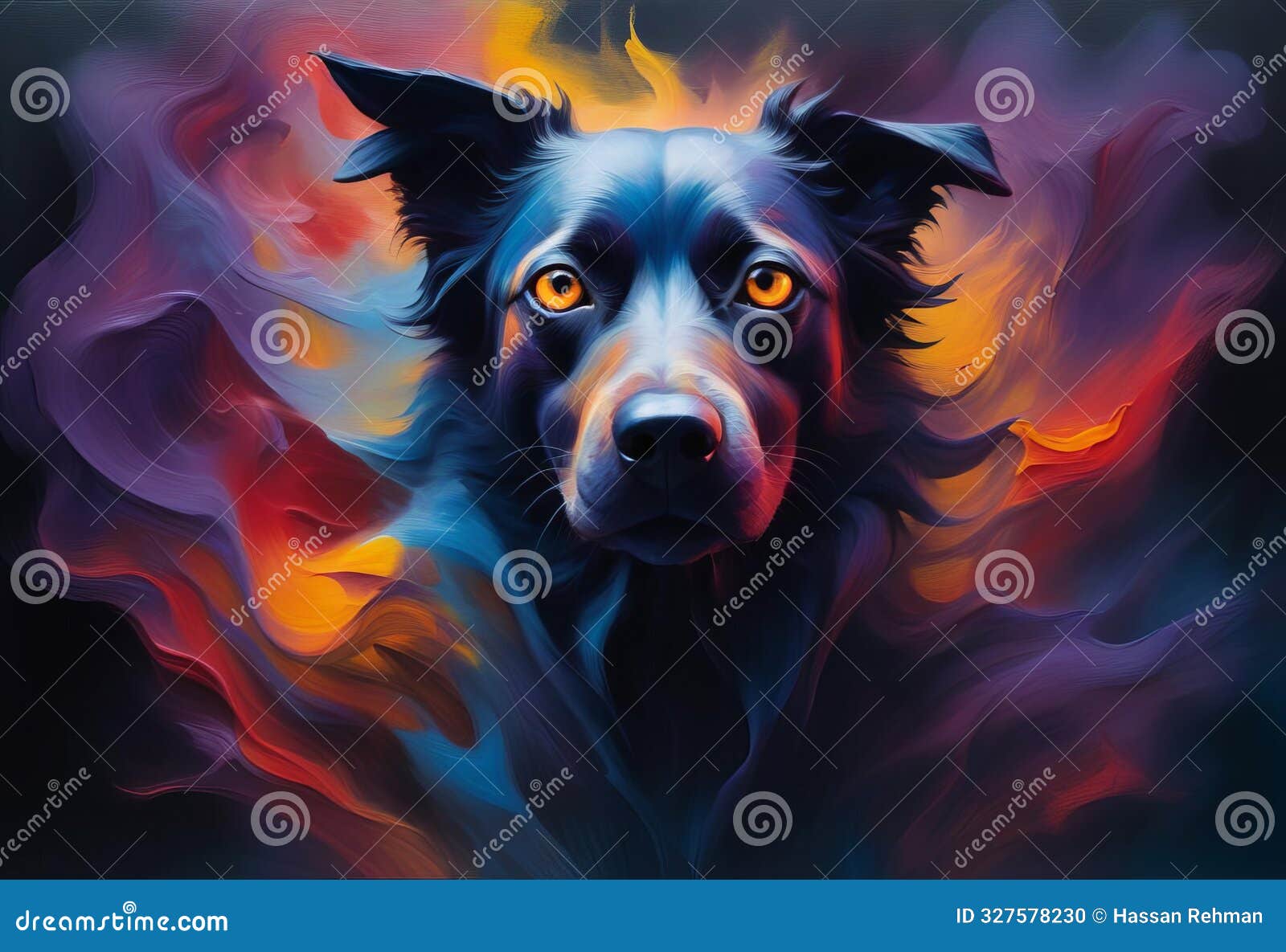 AI Art: Abstract Expressionism With Oil Painting Texture Royalty-Free ...