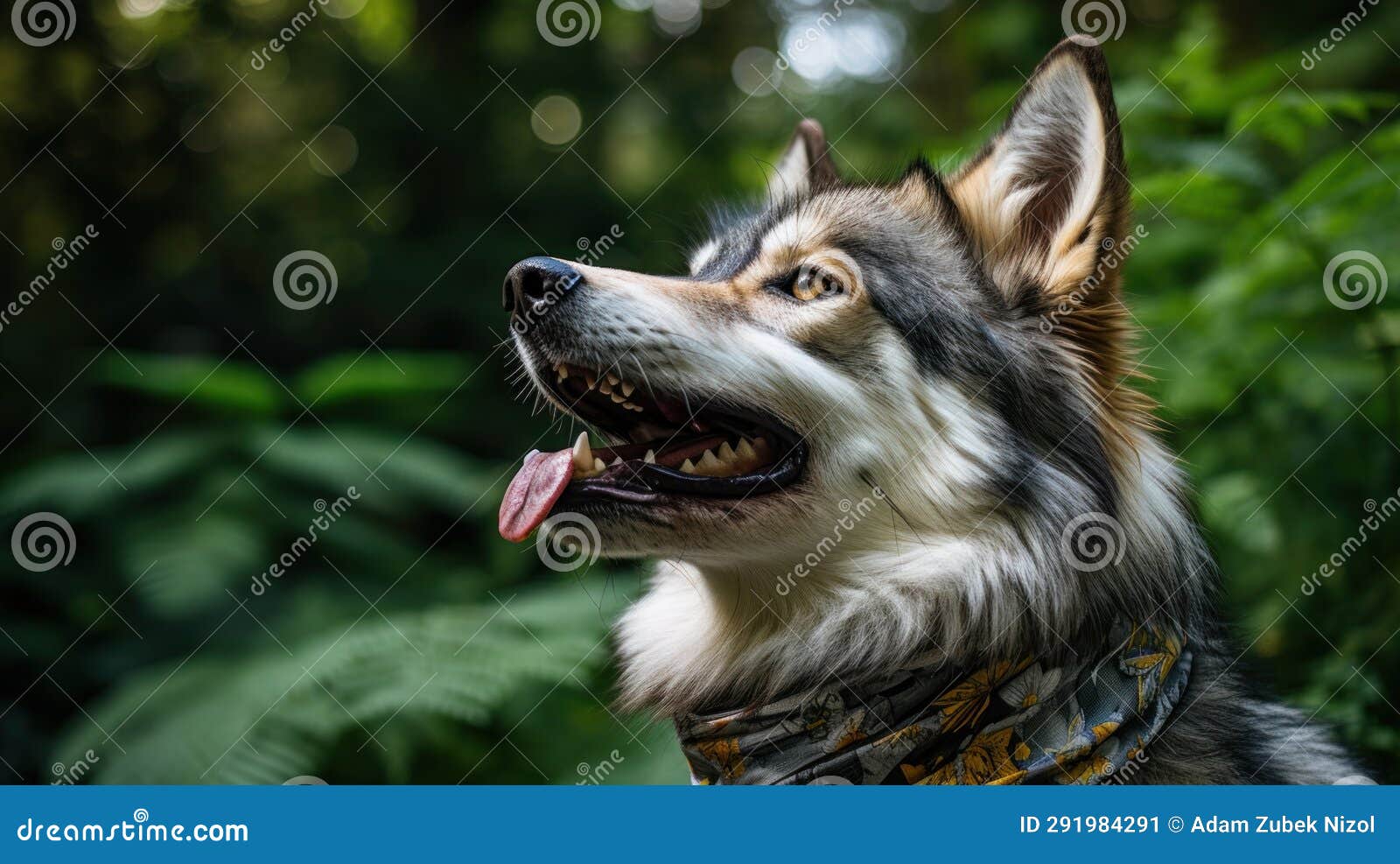A dog with its mouth open stock illustration. Illustration of tongue ...