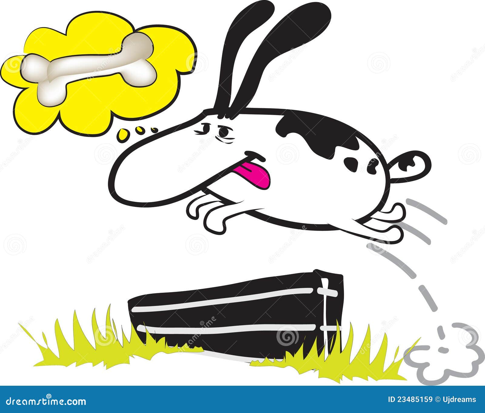 Dog jump stock vector. Illustration of pets, young, jumping - 23485159