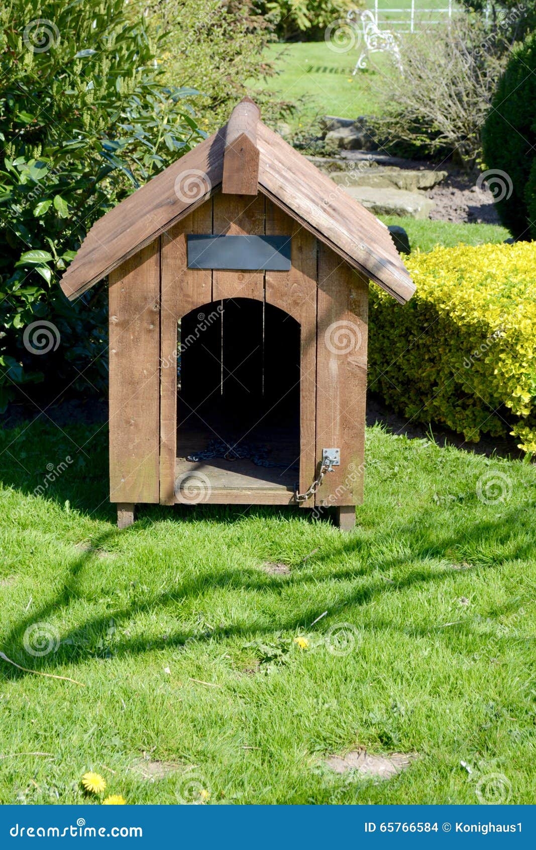 Dog Kennel stock photo. Image of brown, wooden, shelter - 65766584