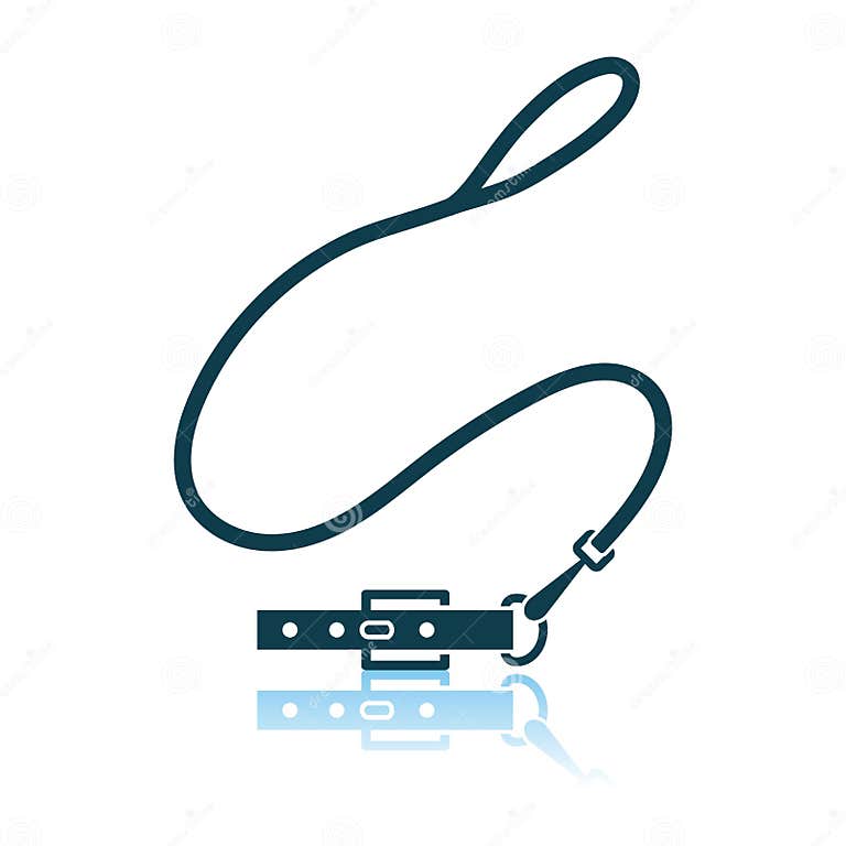 Dog Lead Icon stock vector. Illustration of leash, lead - 150094001