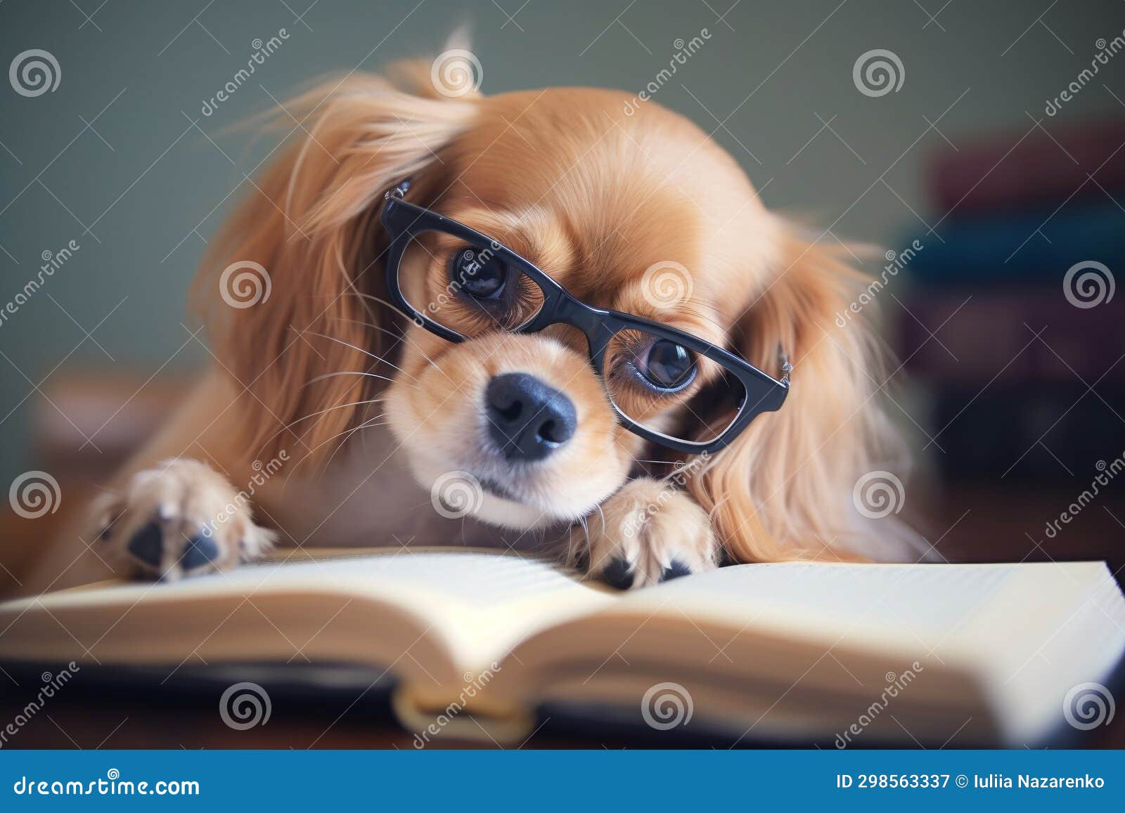 The Dog is Learning His Lessons. AI Generated Stock Image - Image of ...