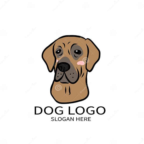 German Shorthaired Pointer Dog Logo Cartoon Illustration Stock Vector ...