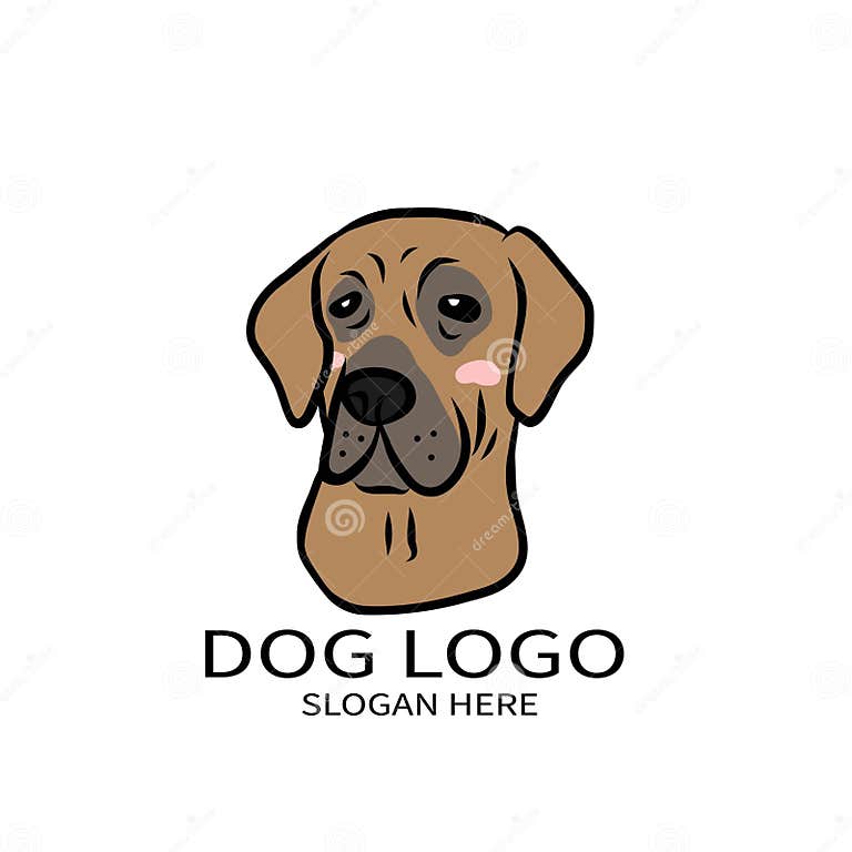 German Shorthaired Pointer Dog Logo Cartoon Illustration Stock Vector ...