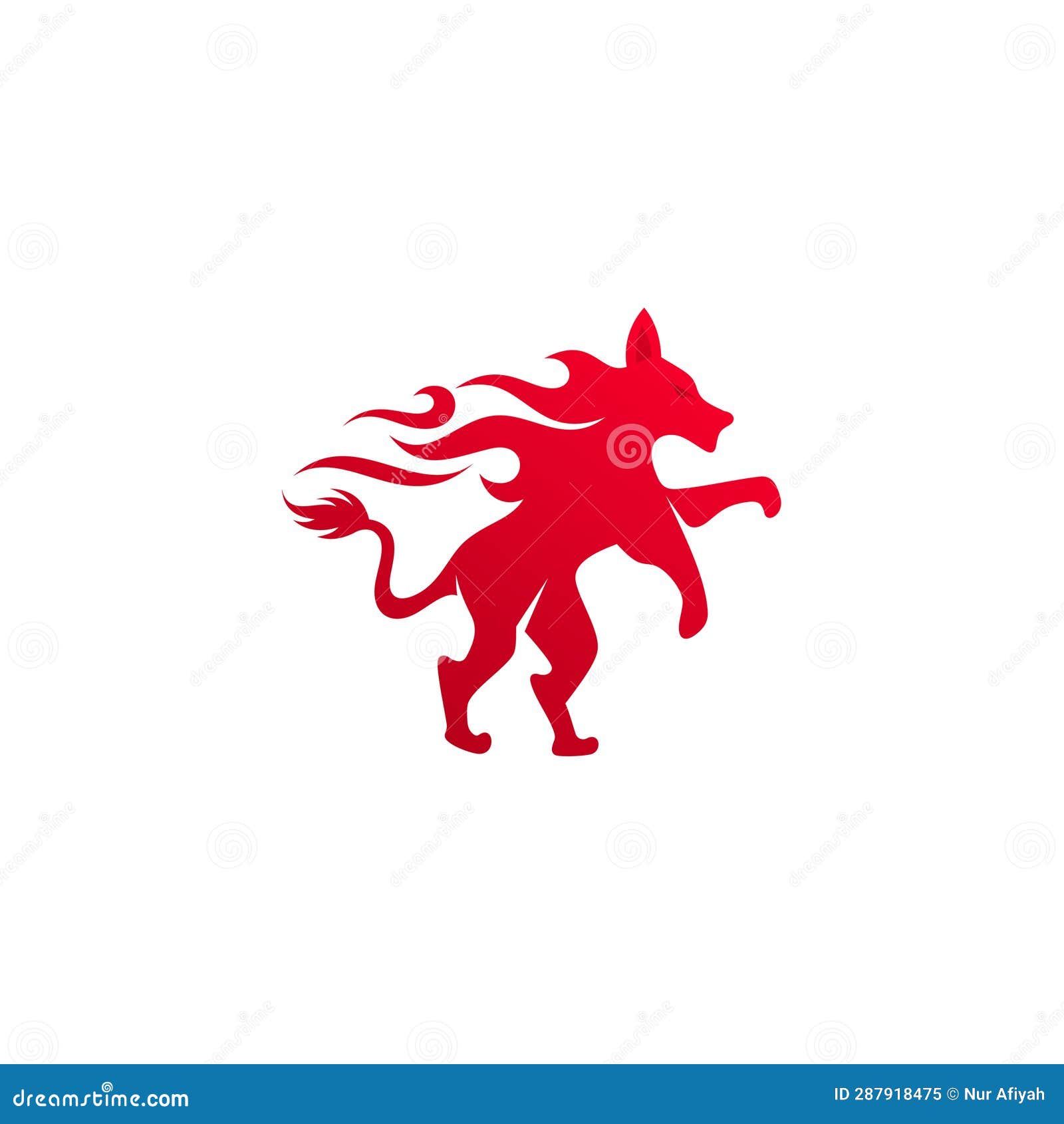 Dog Logo and Fire Design Vector, Labrador Retriever Dog Logo Stock ...