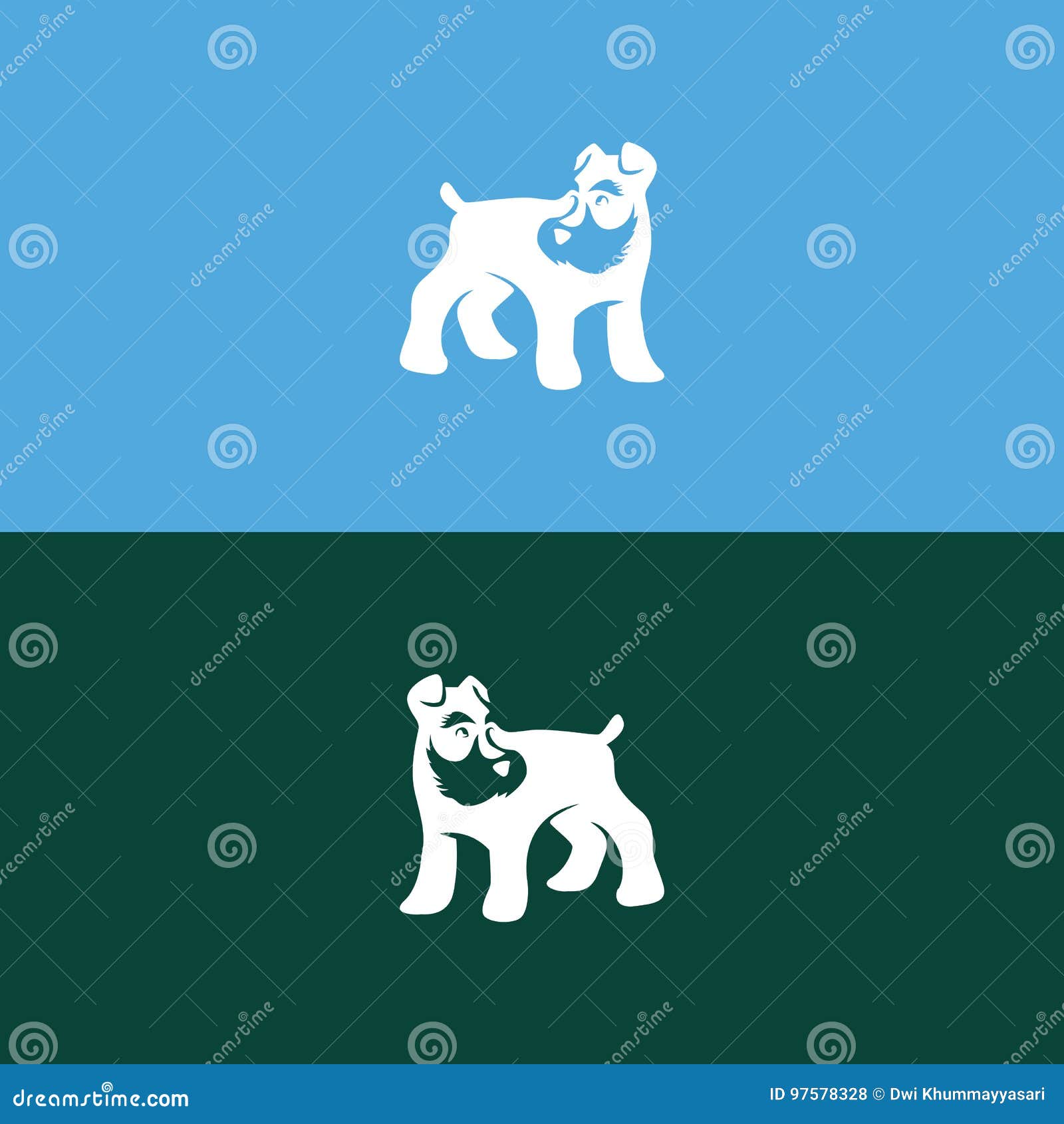 Dog symbol logo stock vector. Illustration of perfect - 97578328