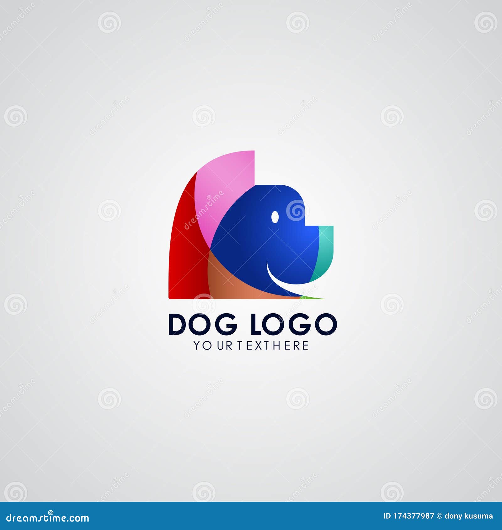 Dog Logo Vector Illustration for Print Stock Vector - Illustration of ...