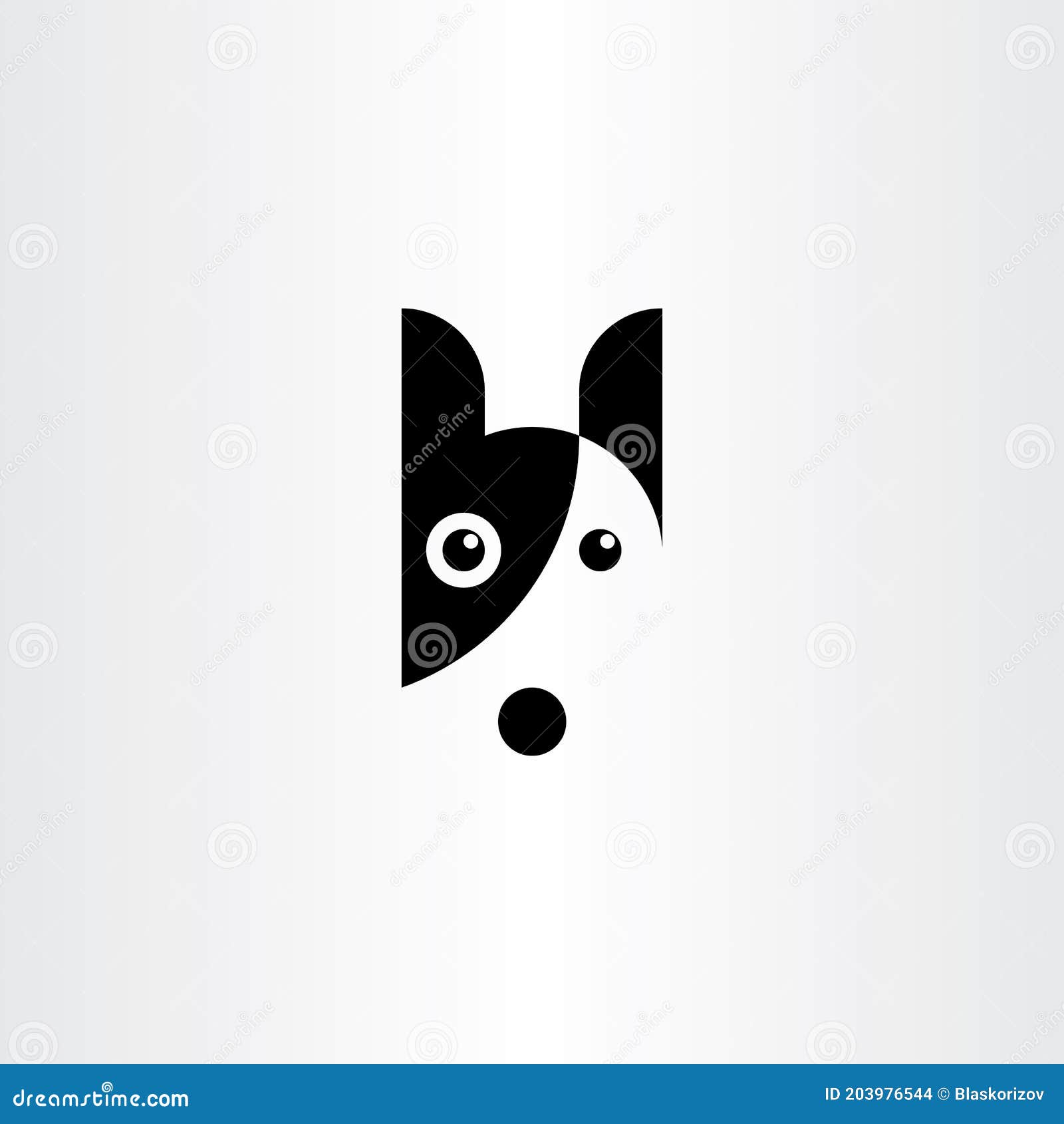 Dog Logo Vector Symbol Icon Clip Art Stock Vector - Illustration of ...